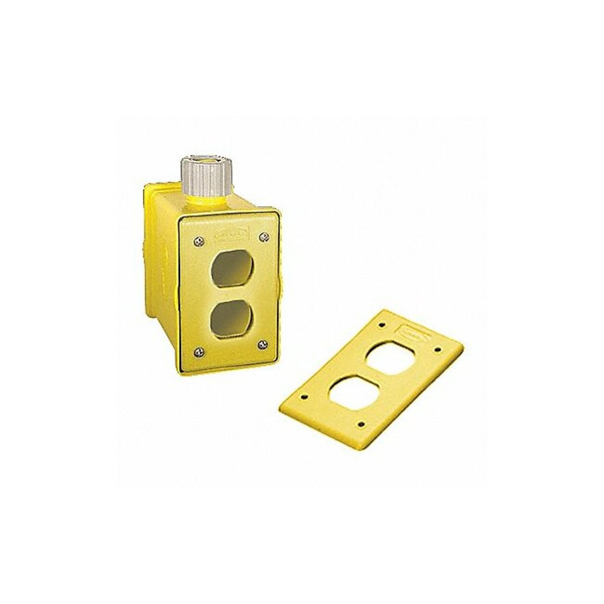 Hubbell Wiring Systems HBLPOB1DY Heavy-Duty Portable Outlet Box with ...