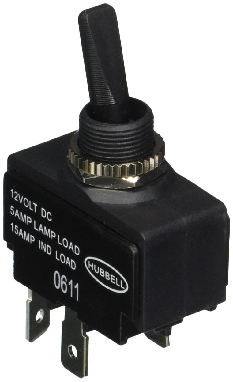 Hubbell Wiring Systems M21SP Toggle Switch, Double Pole, Single Throw ...