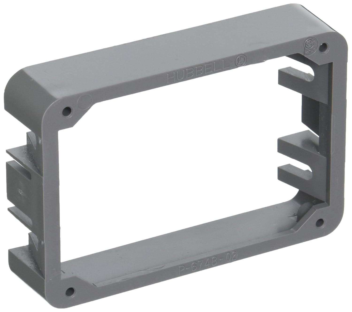 Hubbell Wiring Systems PFBRAC Plastic Flush Rectangular Adapter Collar ...