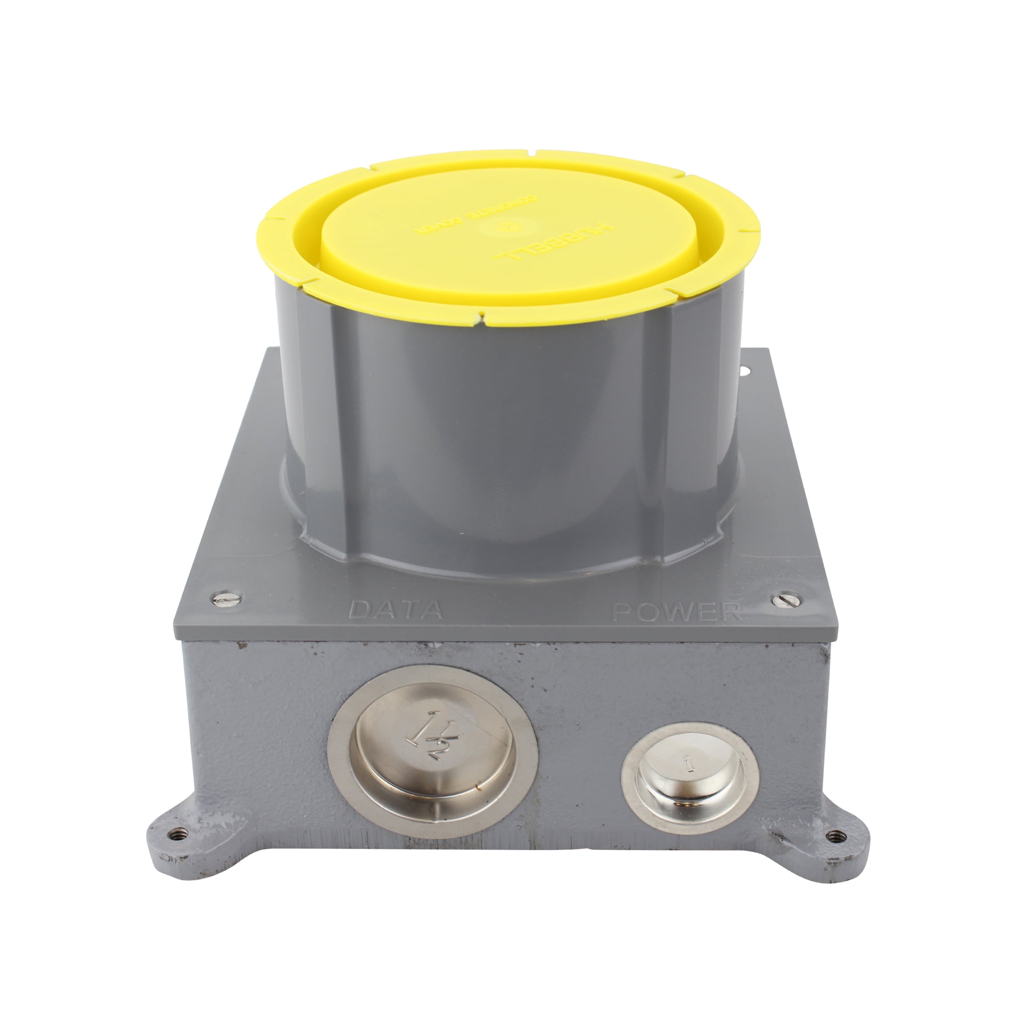 Hubbell Wiring Systems S1CFB Cast Iron System One Concrete Floor Box ...