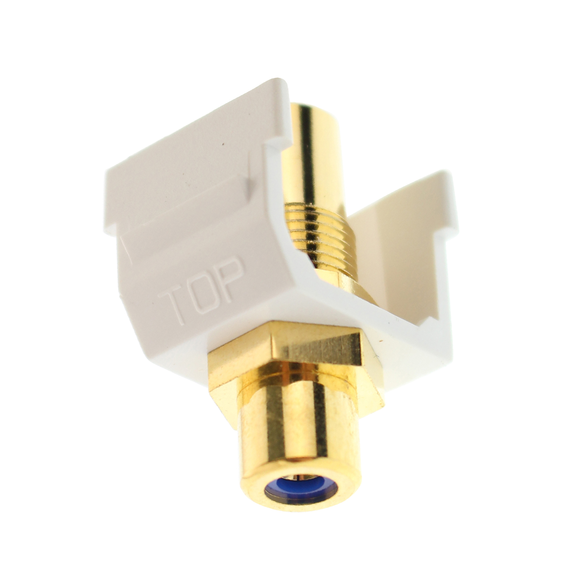 Hubbell Wiring Systems SFRCBFFW In-Fine Connector, Audio/Video, RCA ...