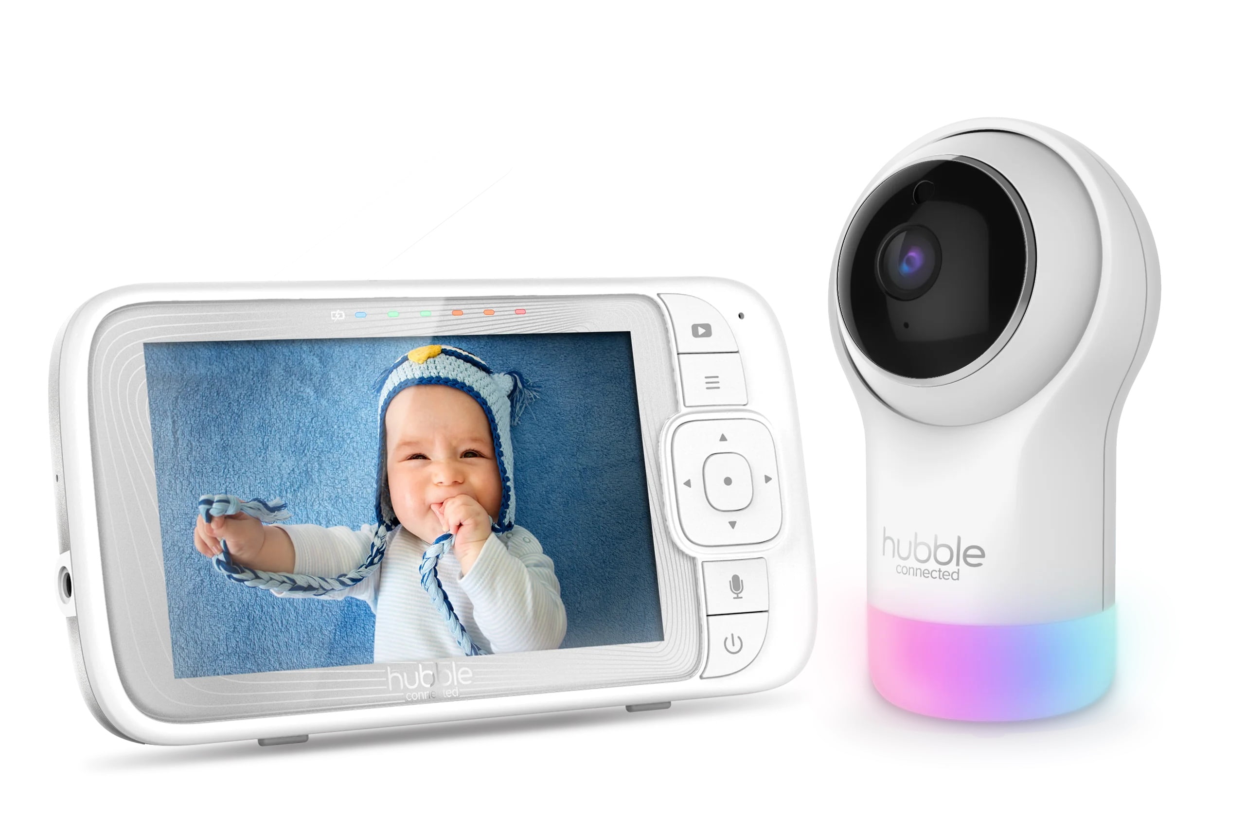 Hubble Connected Nursery Pal Glow+ 5" Smart HD Baby Monitor, Night ...
