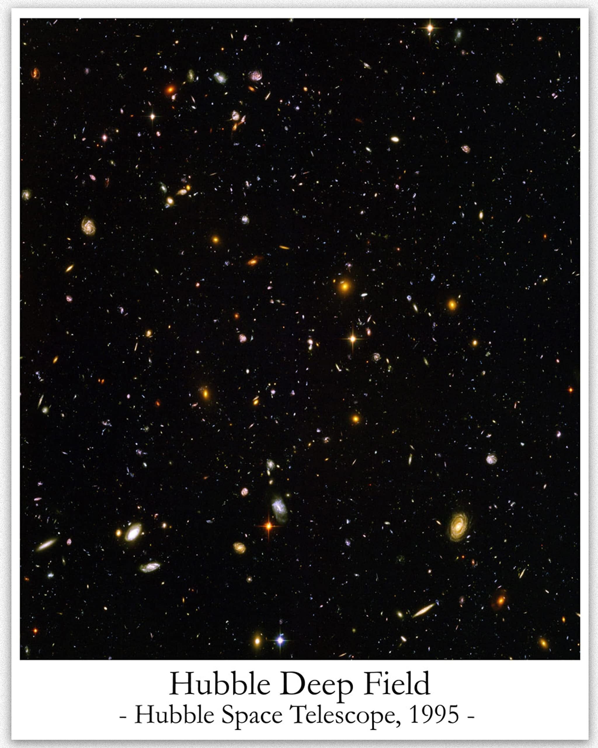 Hubble Deep Field Hubble Telescope Photo Famous Space Photo - Walmart.com