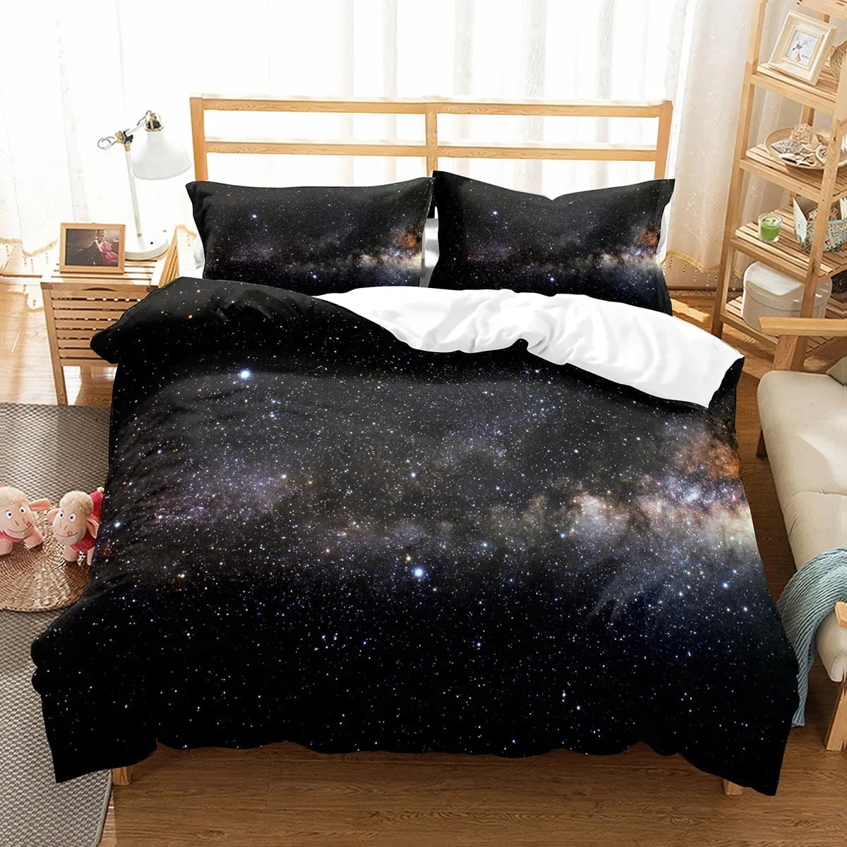 Hubble Image King Duvet Cover Vast Starry Sky Bedding Set Bright ...