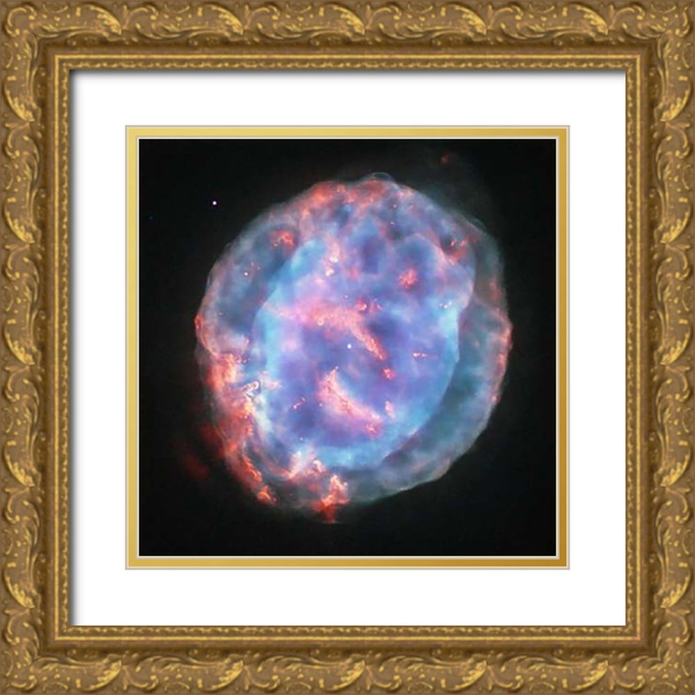 Hubble Space Telescope 12x12 Gold Ornate Wood Framed with Double ...