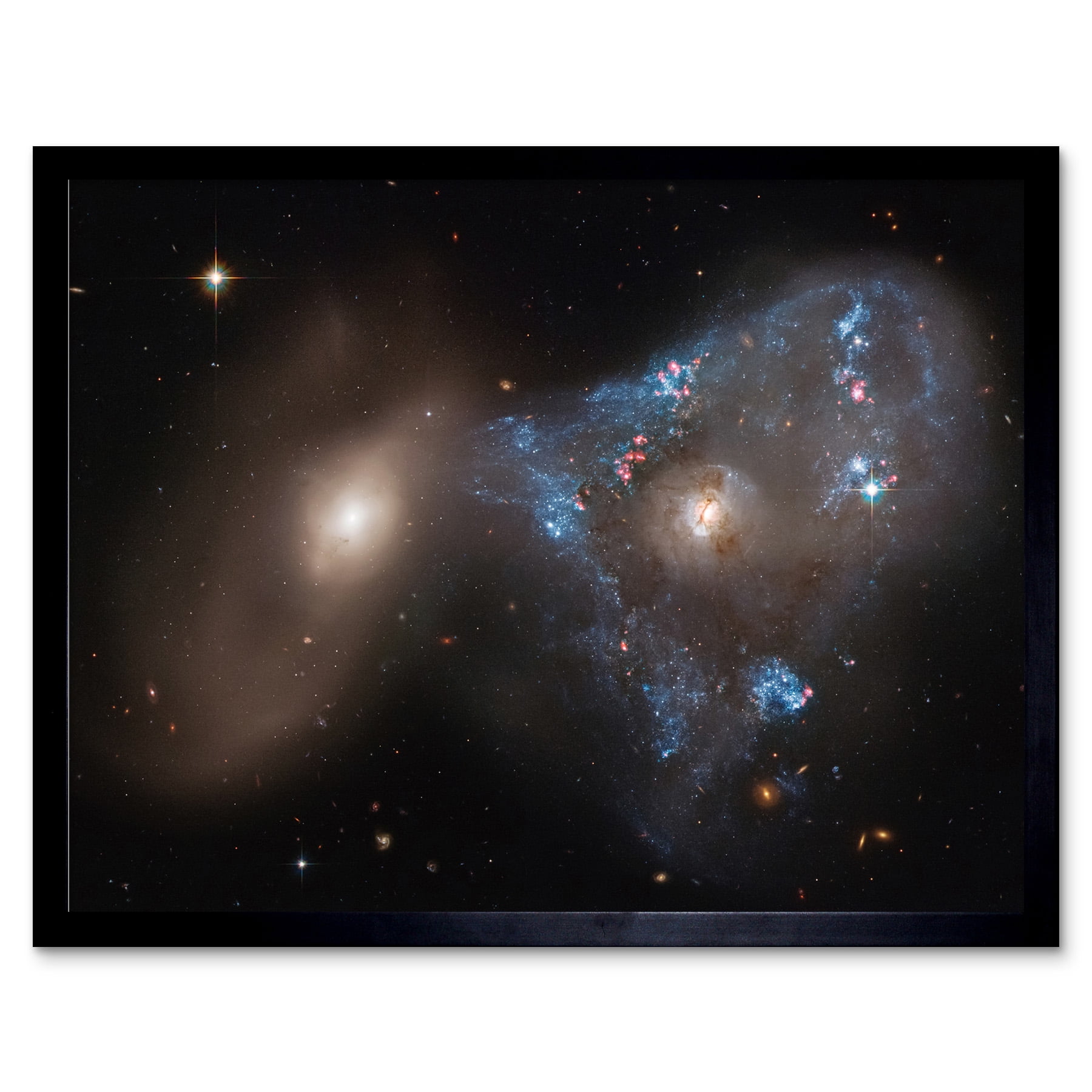 Hubble Space Telescope Image ARP 143 Cosmic Battle In A Spectacular ...