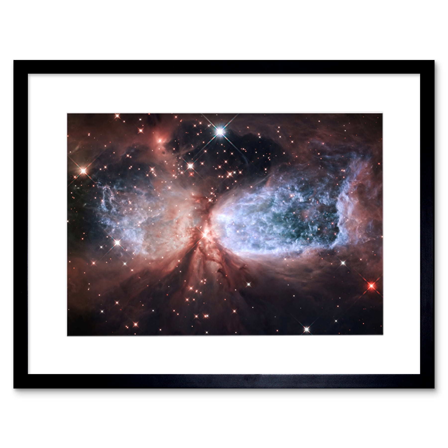 Hubble Space Telescope Image Bipolar Stellar Nursery Region S106 Nebula ...