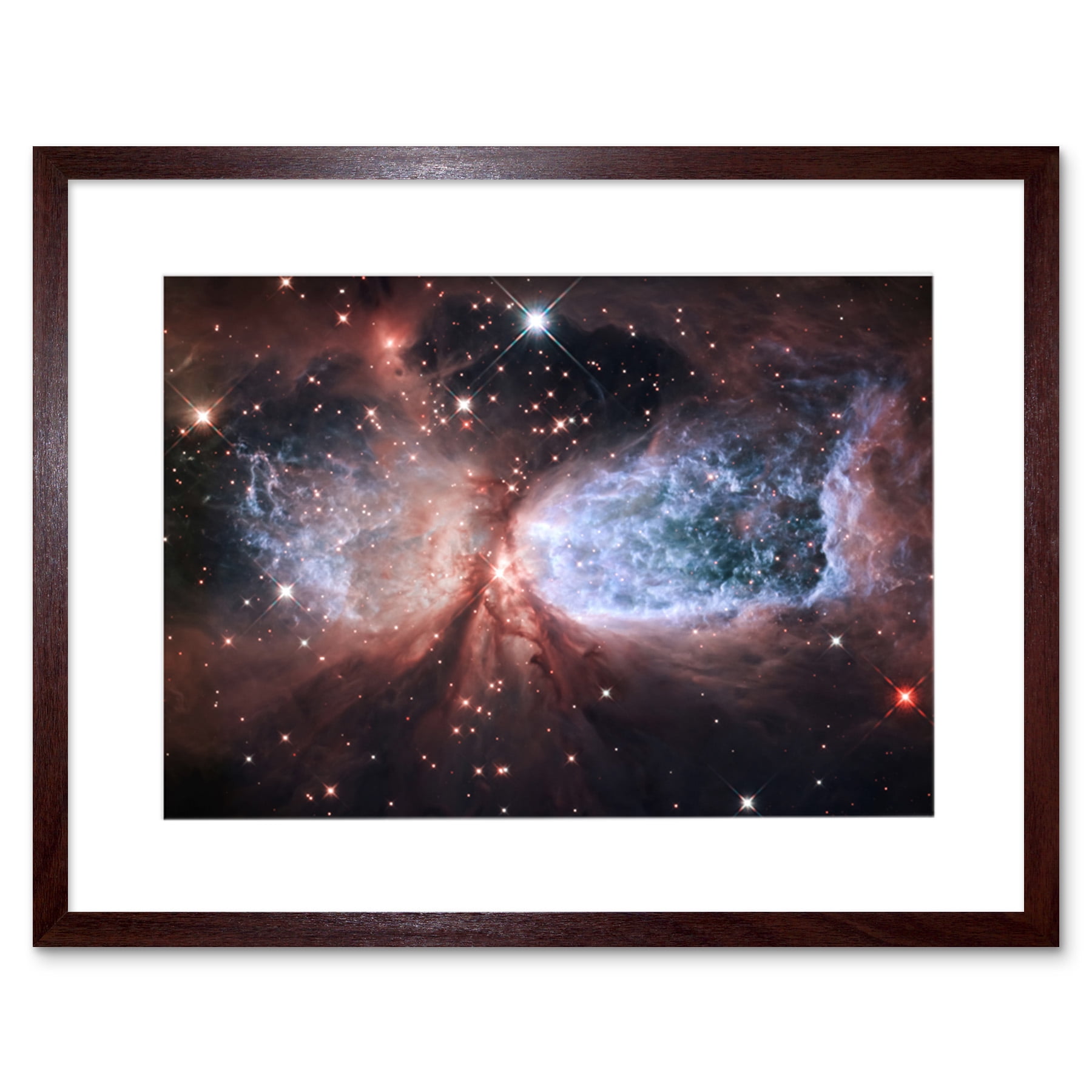 Hubble Space Telescope Image Bipolar Stellar Nursery Region S106 Nebula ...