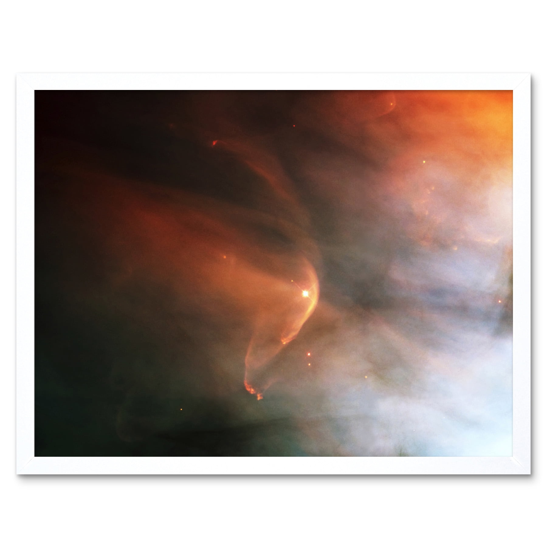 Hubble Space Telescope Image Bow Shock Near Young Star LL Ori In Orion ...