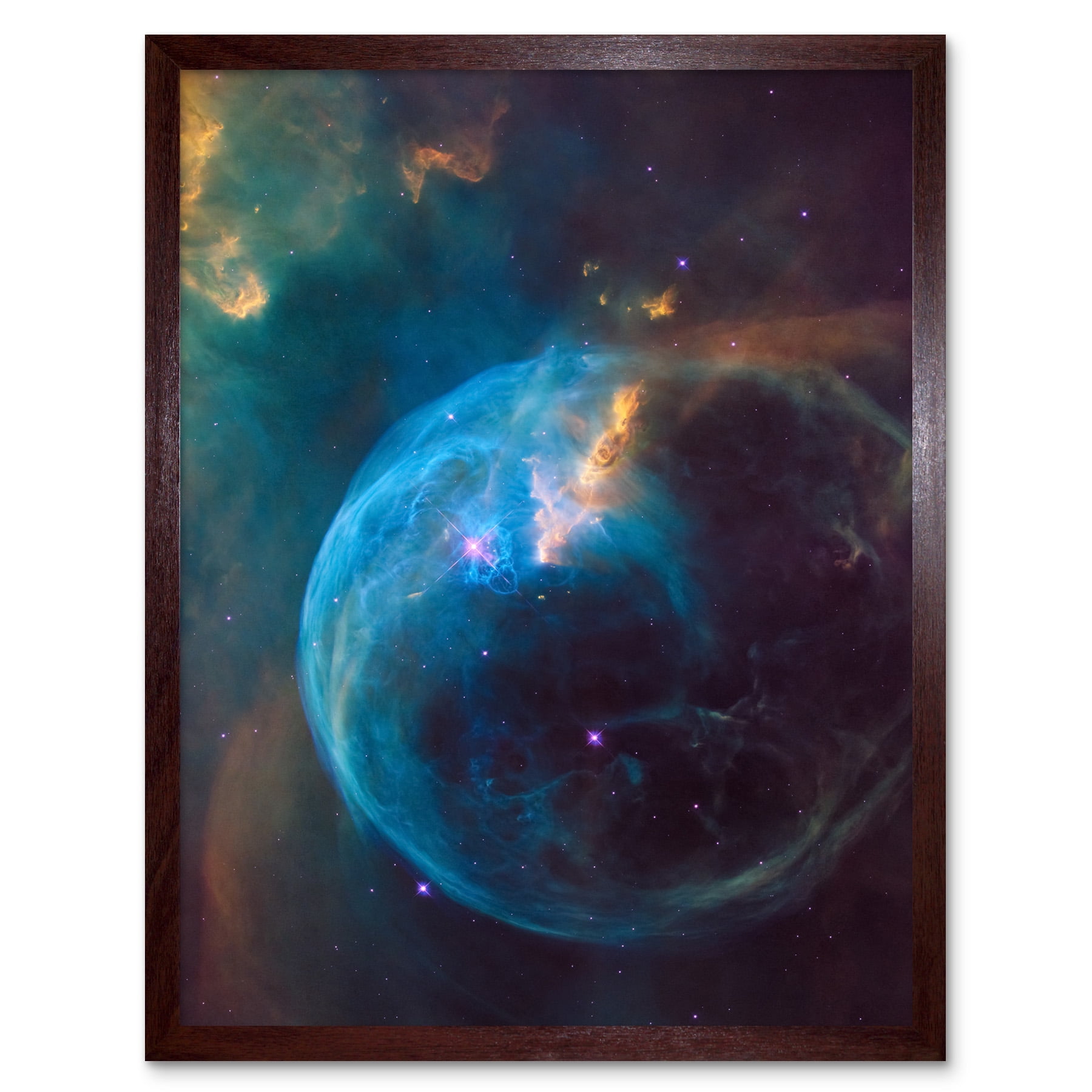 Hubble Space Telescope Image Bubble Nebula NGC 7635 Spherical Blue ...