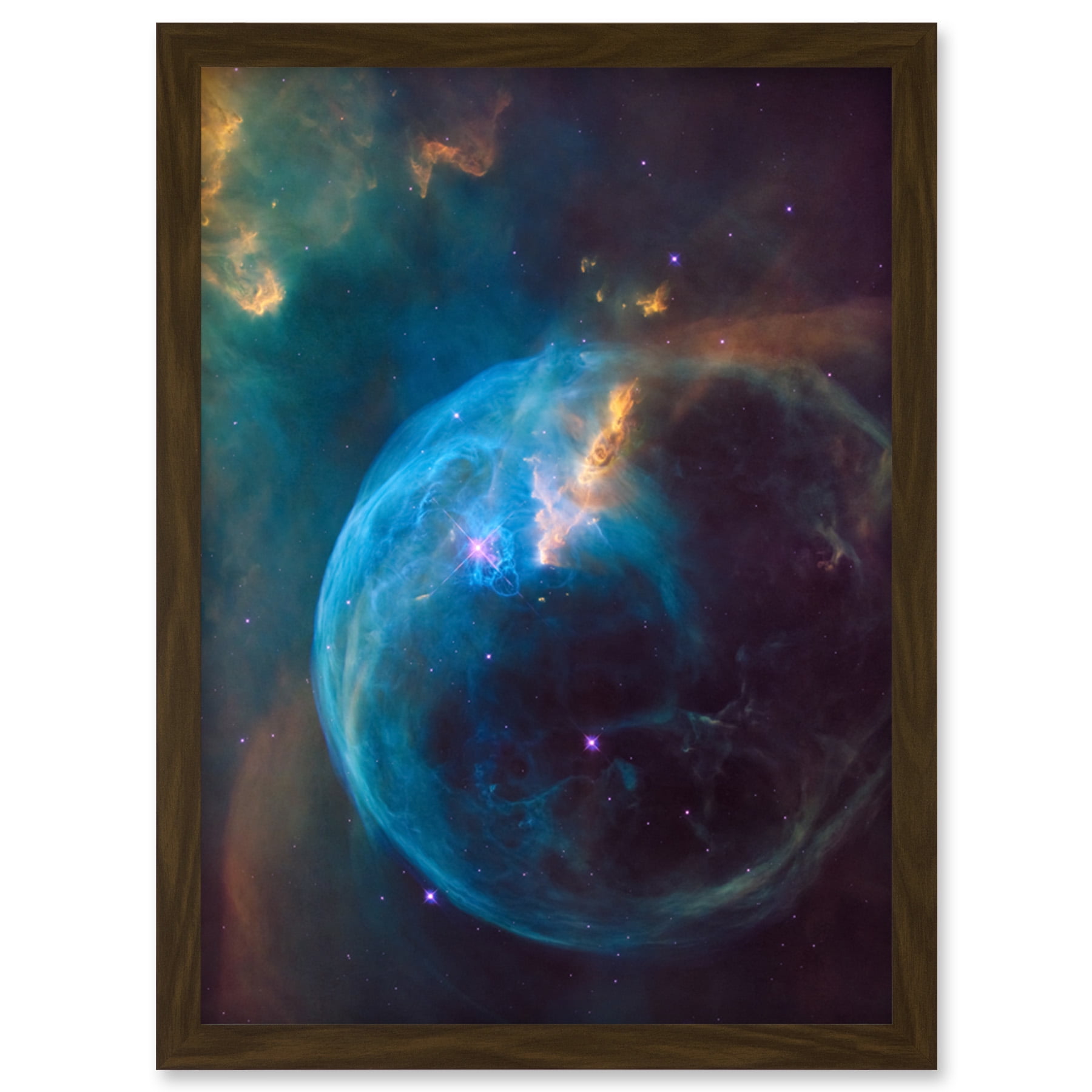 Hubble Space Telescope Image Bubble Nebula NGC 7635 Spherical Blue ...