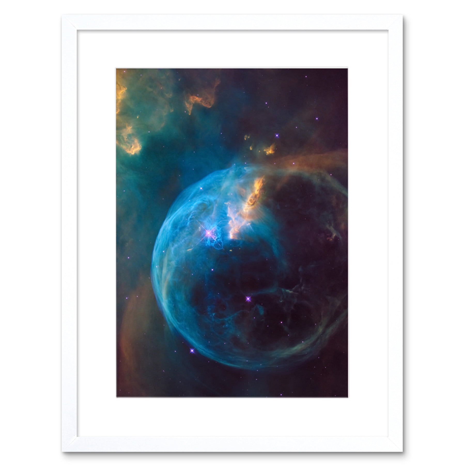 Hubble Space Telescope Image Bubble Nebula NGC 7635 Spherical Blue ...