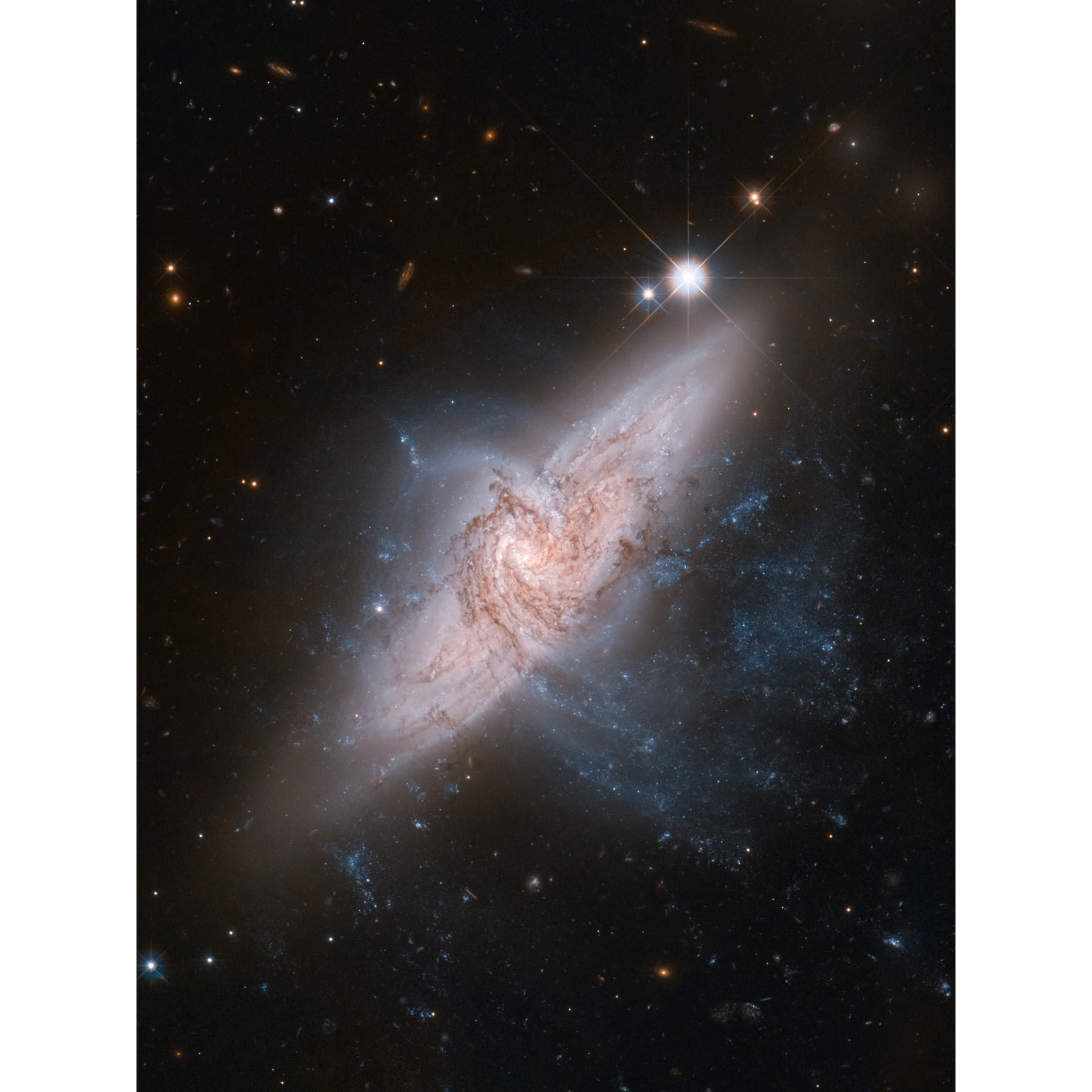 Hubble Space Telescope Image Chance Alignment Between Galaxies Mimics A ...