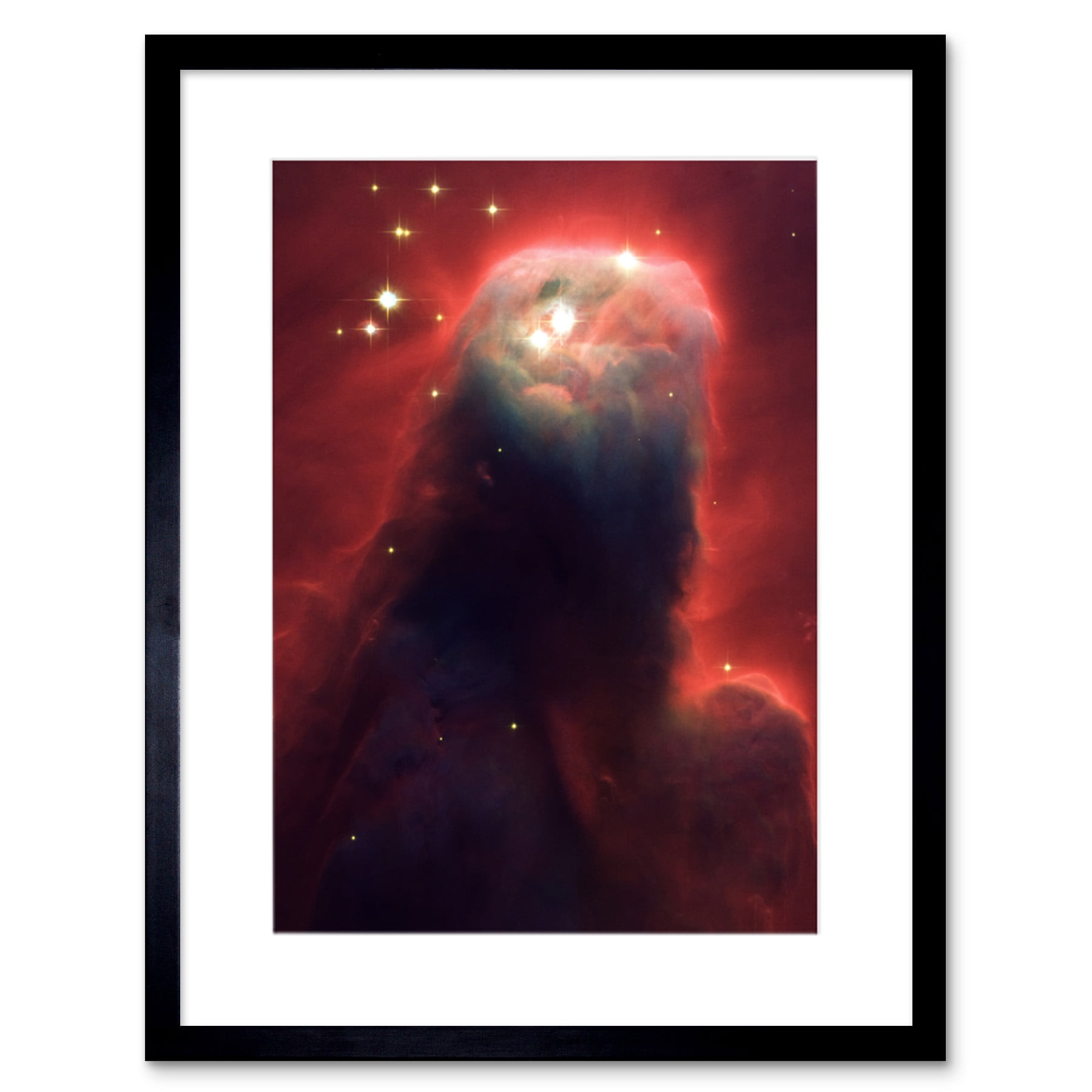 Hubble Space Telescope Image Cone Nebula NGC 2264 Large Red Blue Pillar ...
