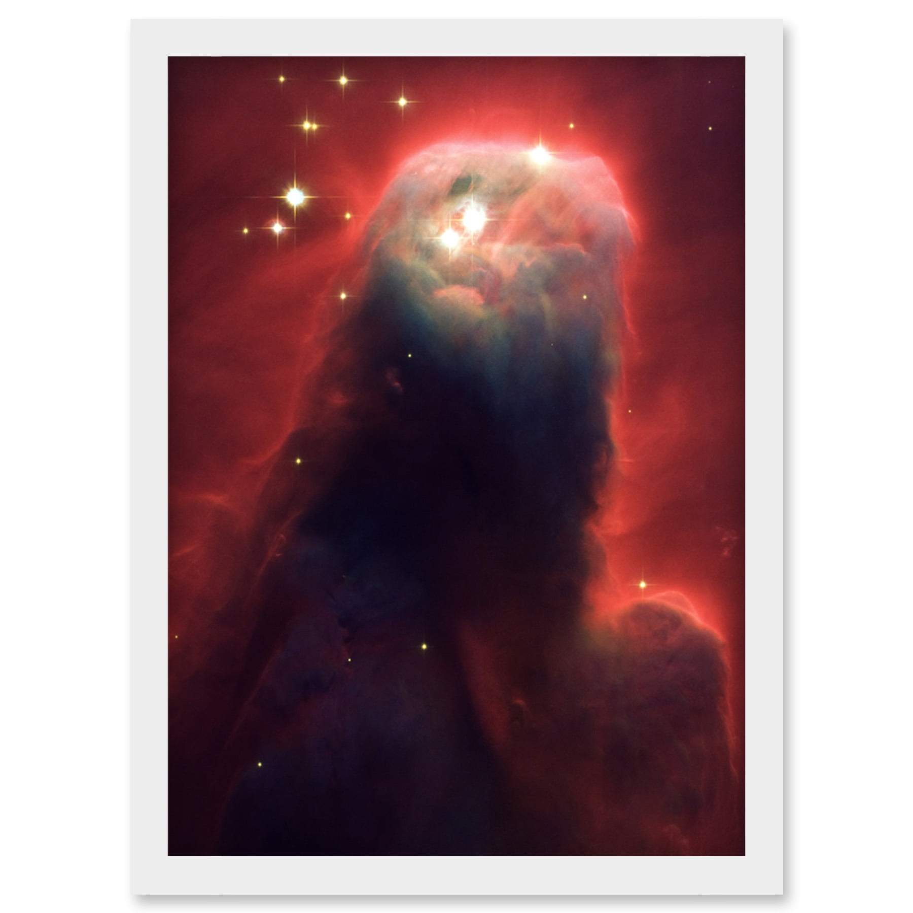 Hubble Space Telescope Image Cone Nebula NGC 2264 Large Red Blue Pillar ...