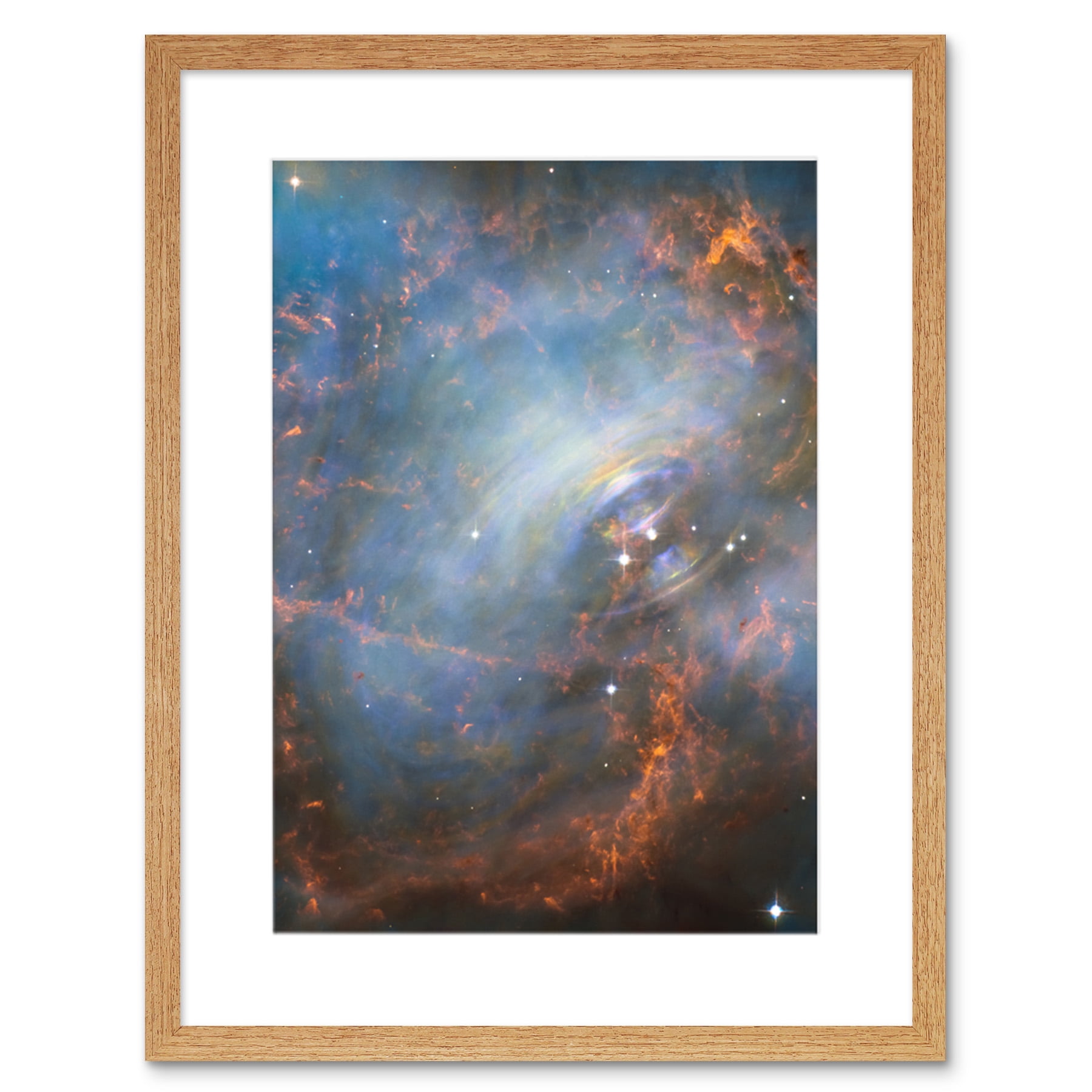 Hubble Space Telescope Image Crab Nebula Close-Up Colourful Supernova ...