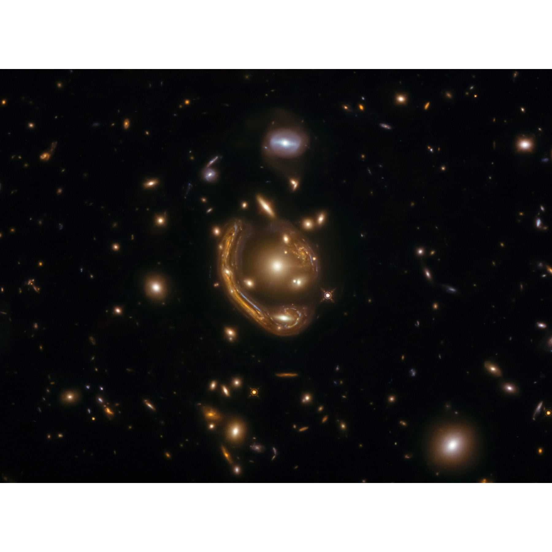 Hubble Space Telescope Image Einstein Molten Ring Galaxy Phenomenon ...