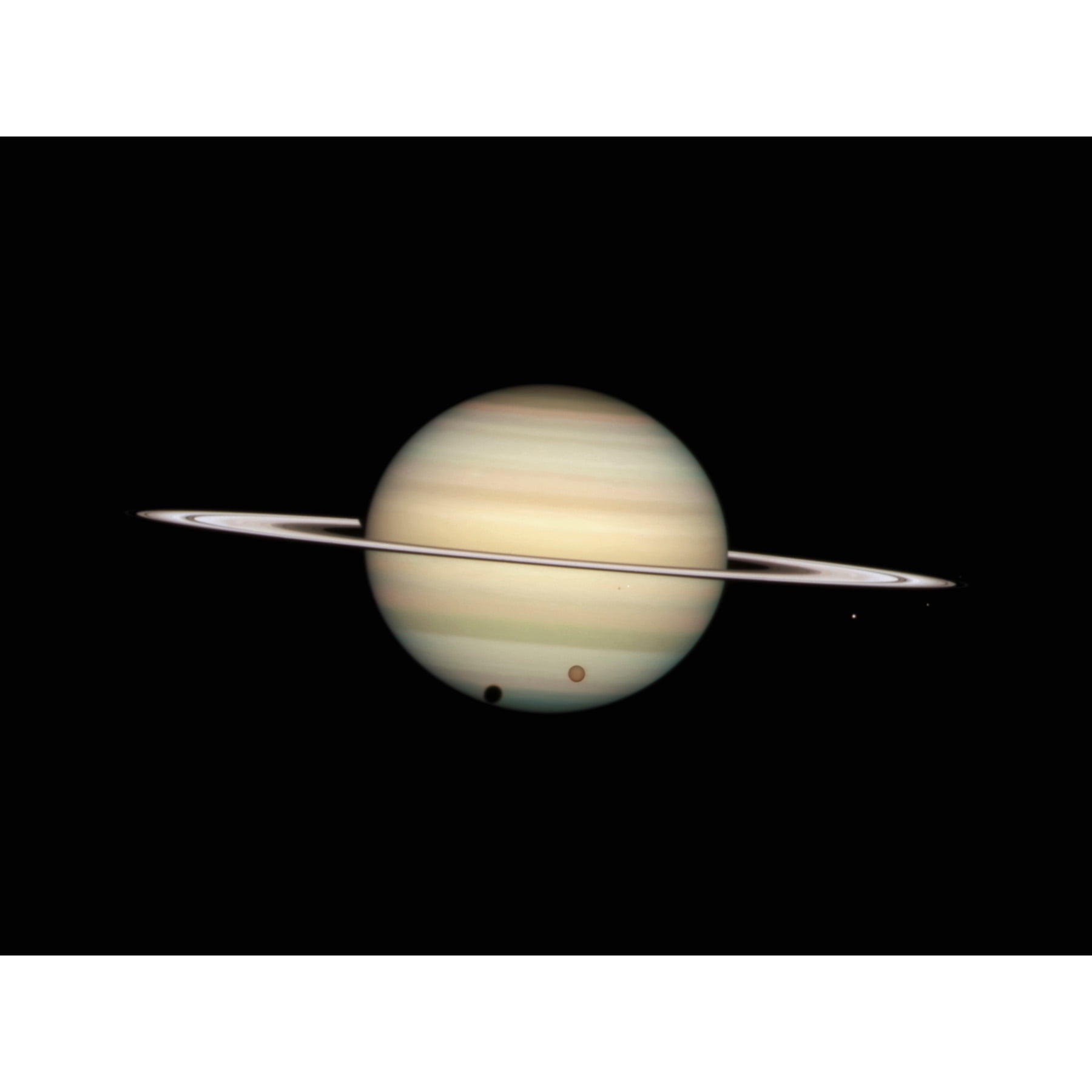 Hubble Space Telescope Image Four Moon Transit Around Parent Planet ...