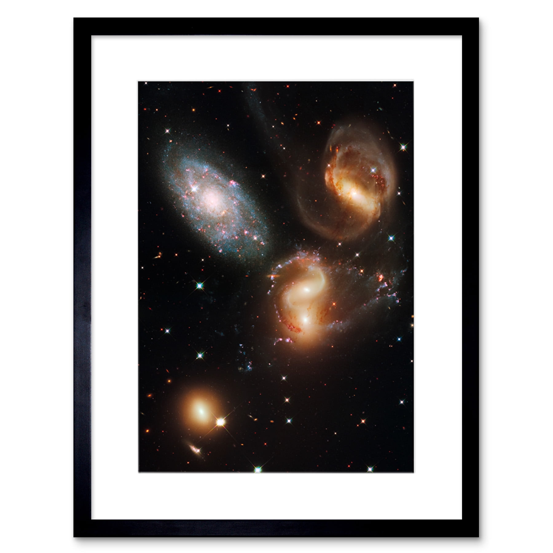 Hubble Space Telescope Image Galactic Wreckage In Stephan's Quintet ...