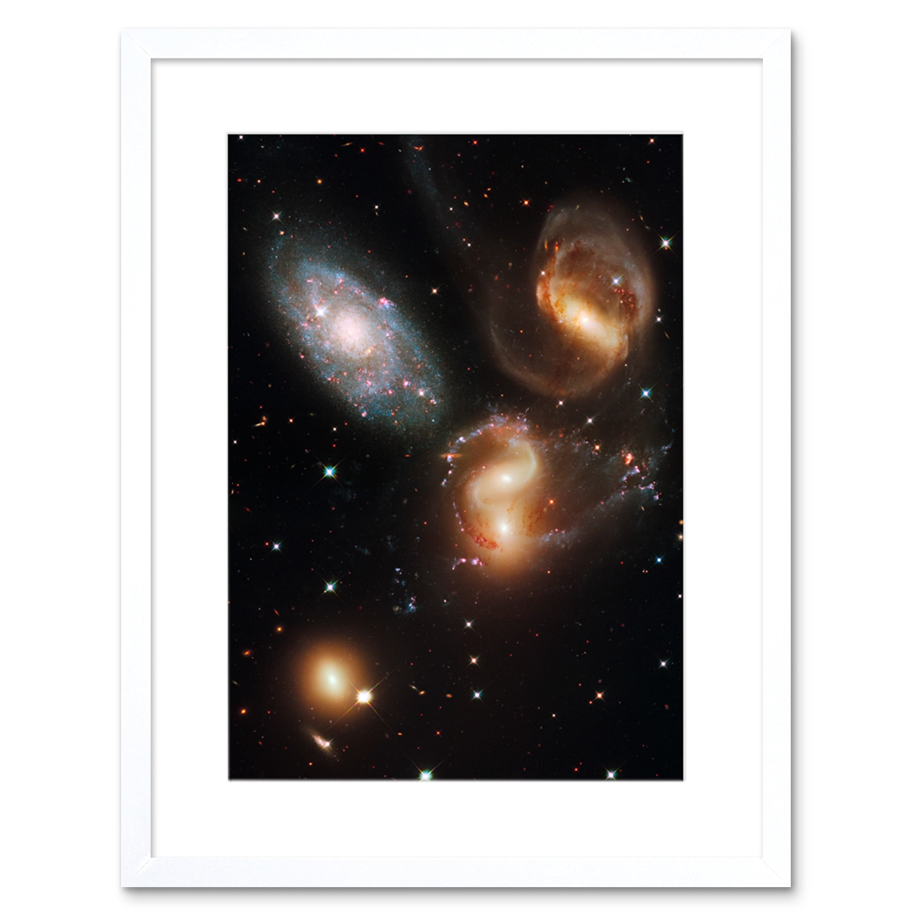 Hubble Space Telescope Image Galactic Wreckage In Stephan's Quintet ...