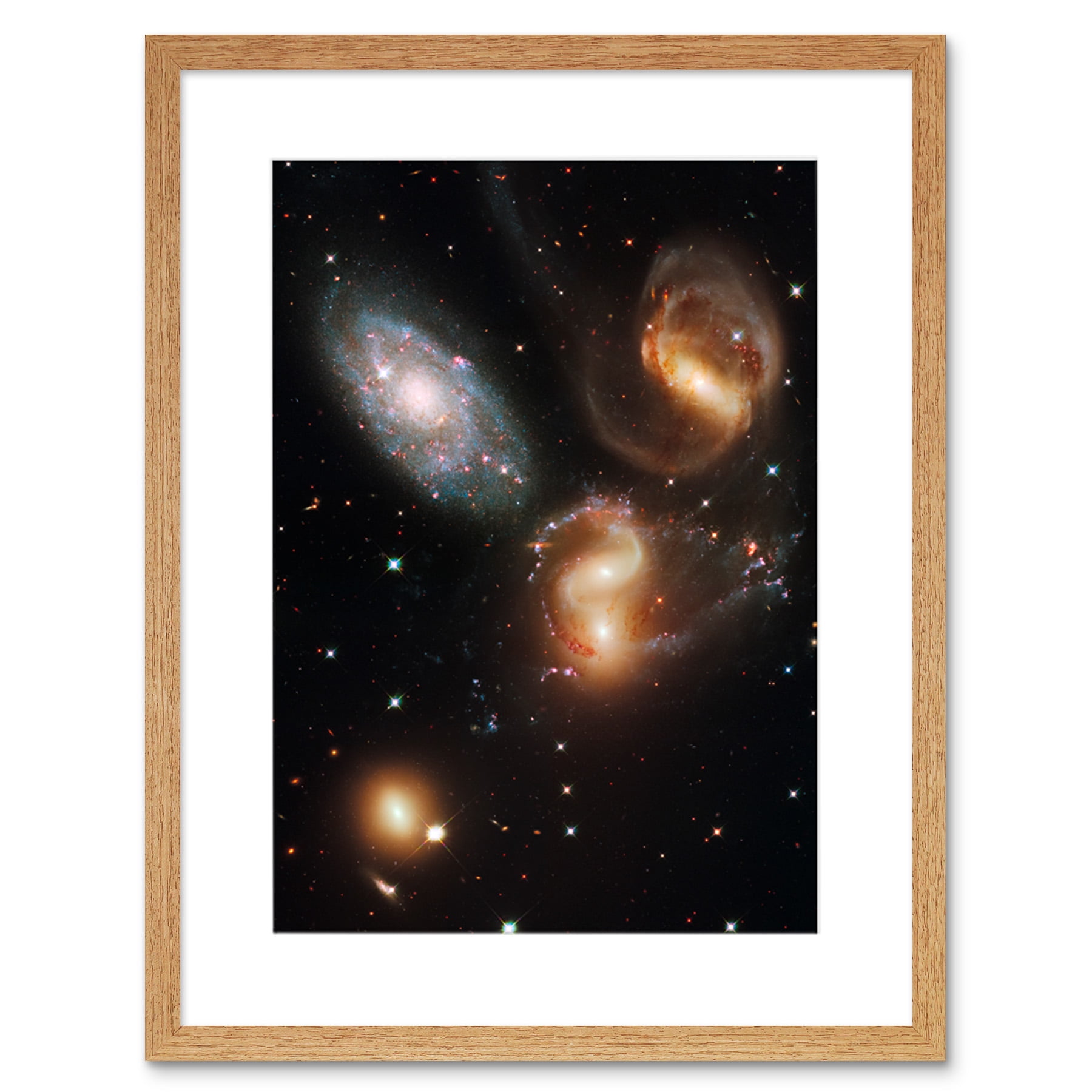 Hubble Space Telescope Image Galactic Wreckage In Stephan's Quintet ...