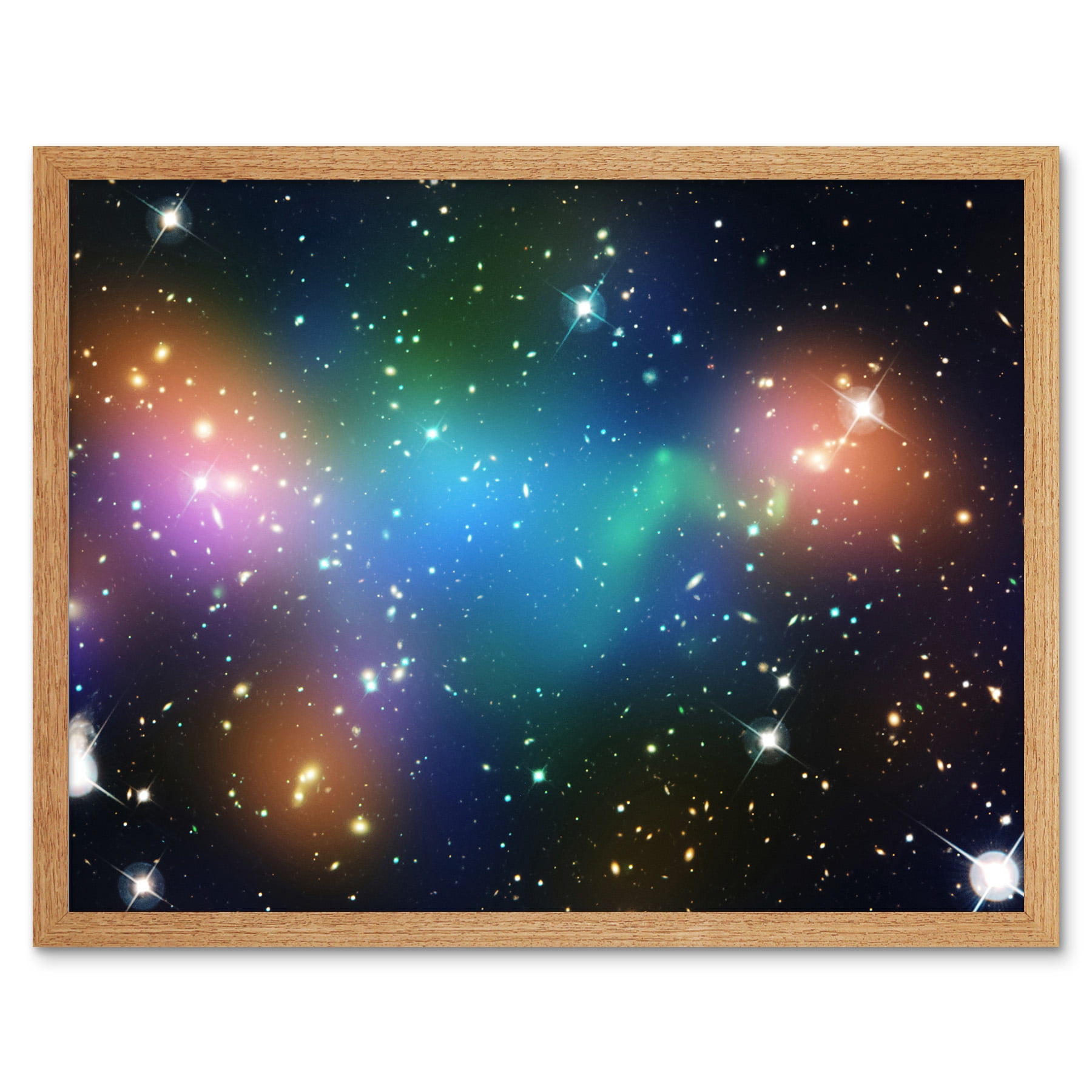 Hubble Space Telescope Image Galaxy Cluster Abell 520 HST-CFHT-CXO Colourful Galaxies Dark ...