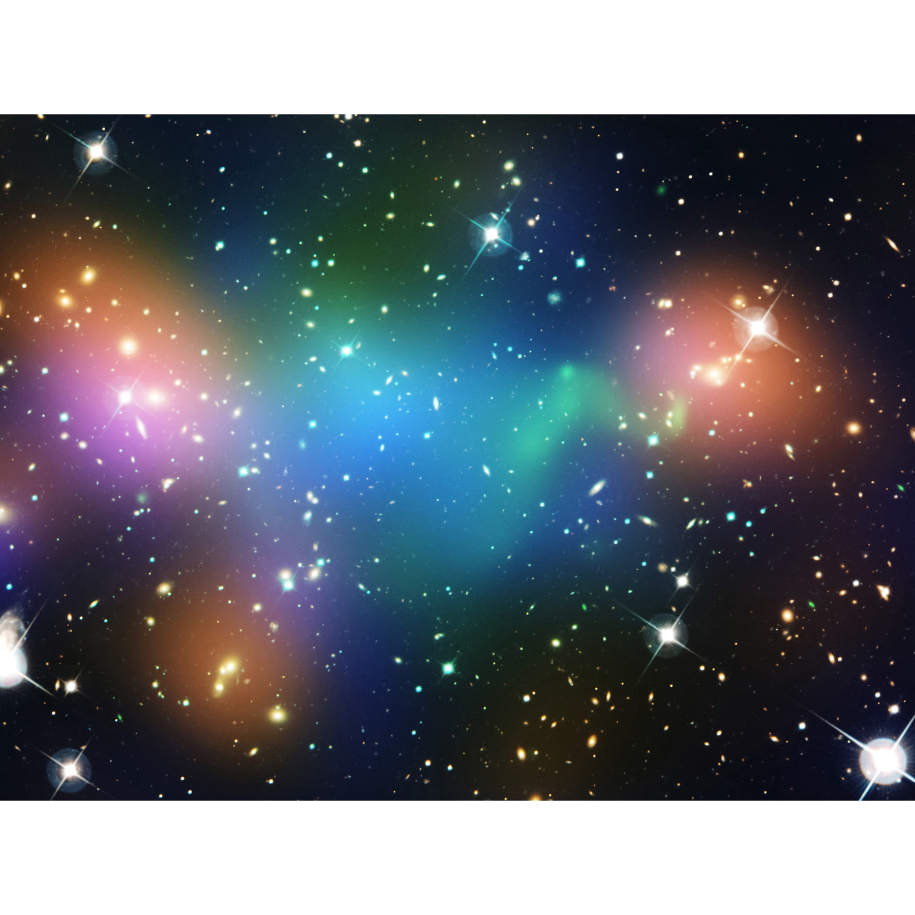 Hubble Space Telescope Image Galaxy Cluster Abell 520 HST-CFHT-CXO ...