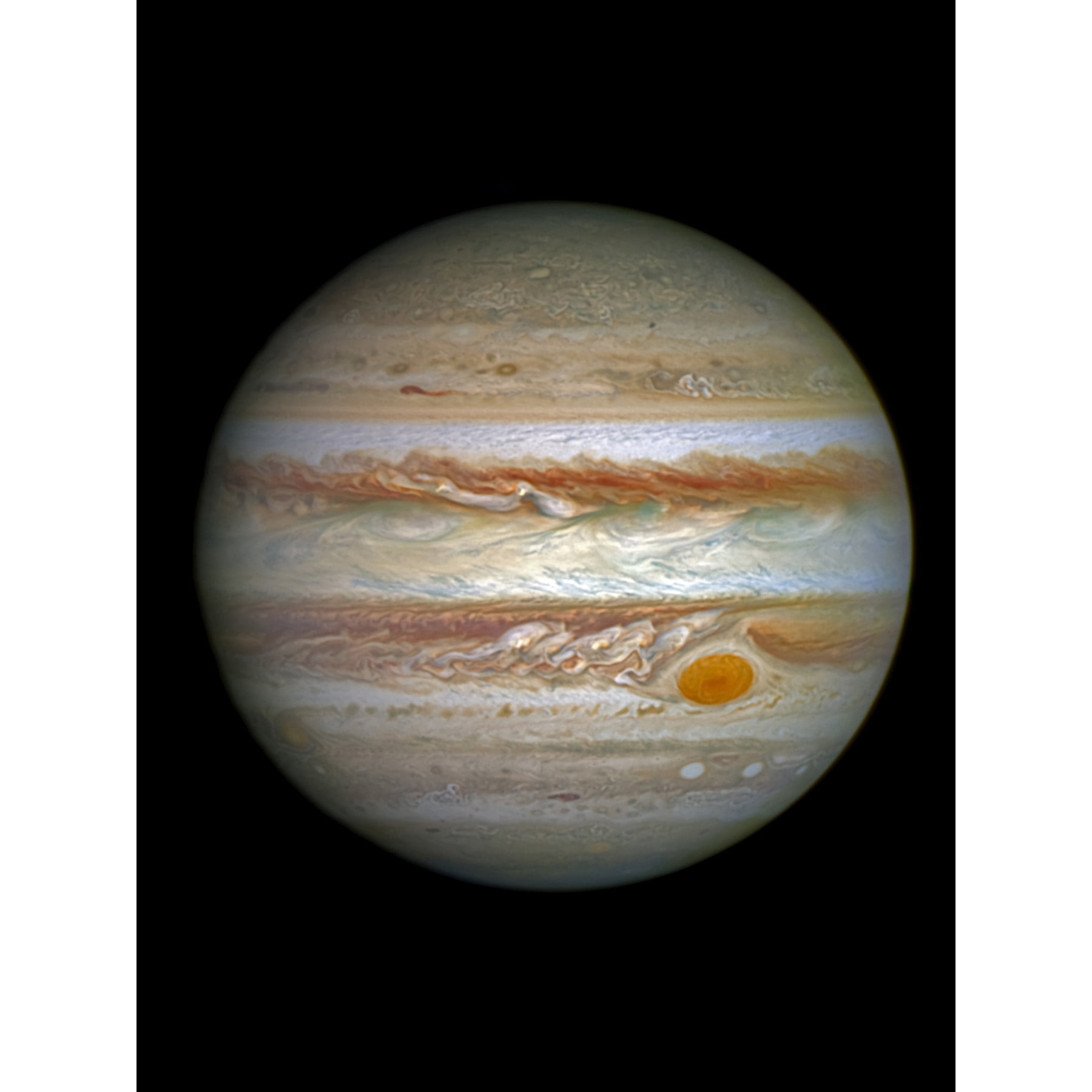 Hubble Space Telescope Image Jupiter WFC3/UVIS Largest Planet In Our Solar System Great Red Spot ...