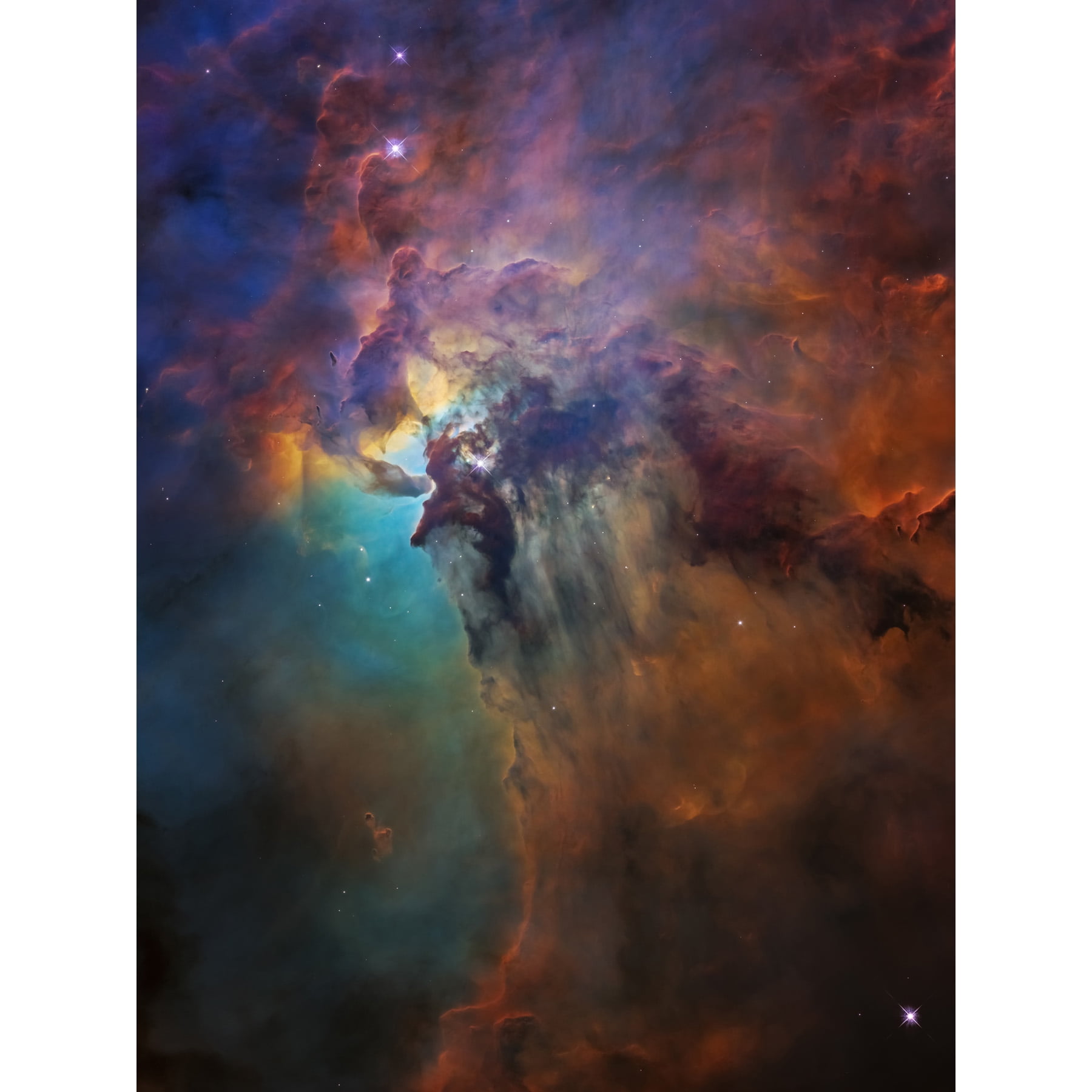 Hubble Space Telescope Image Lagoon Nebula Visible Light View Of Cosmic ...
