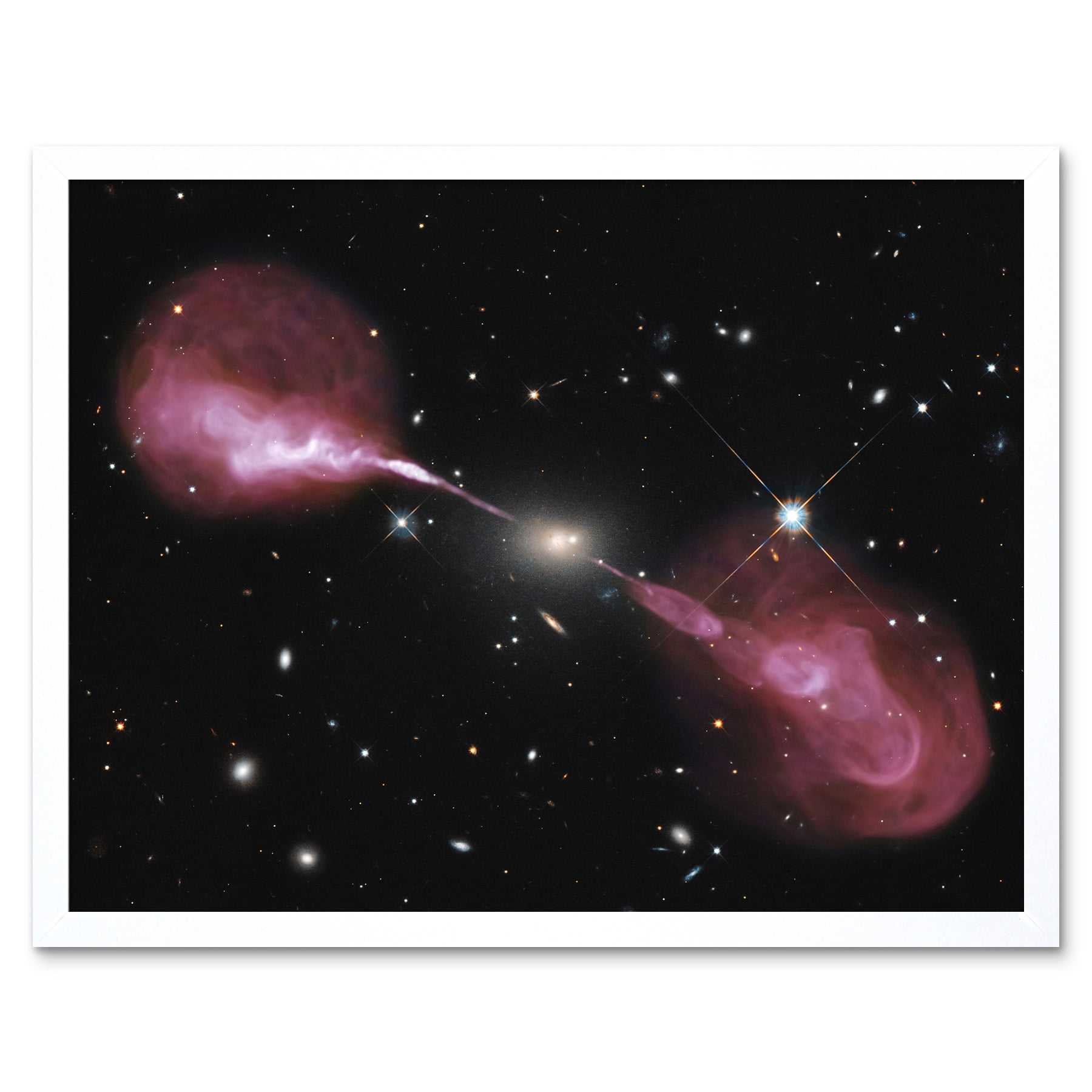 Hubble Space Telescope Image Multiwavelength Radio Galaxy Hercules Jets ...