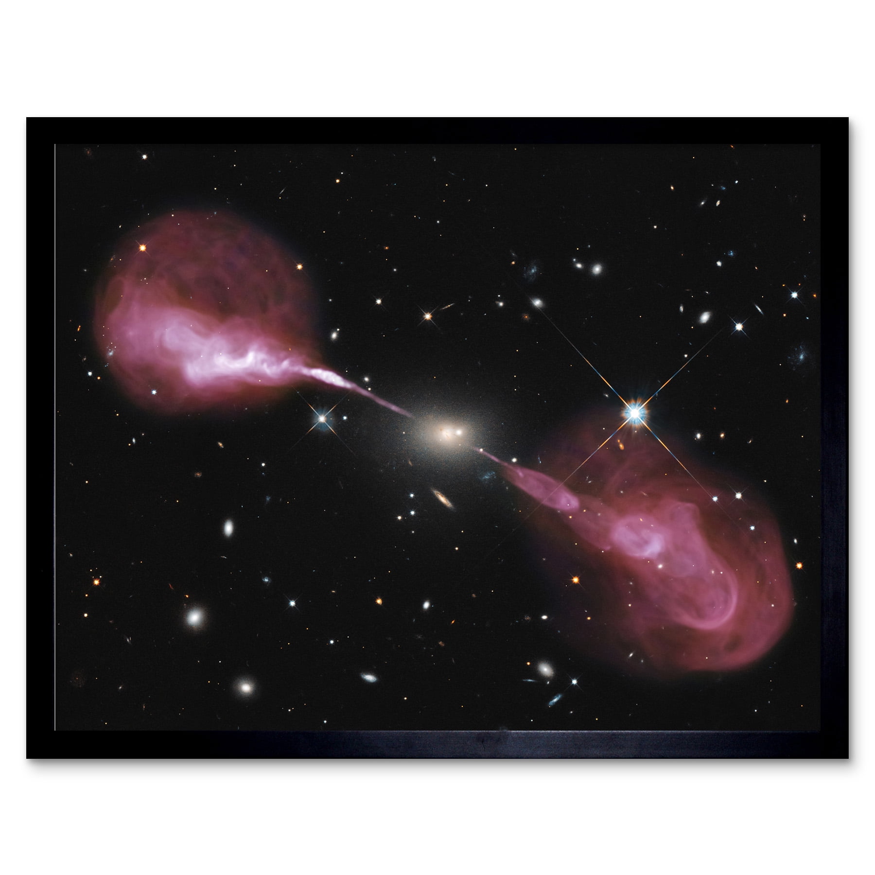 Hubble Space Telescope Image Multiwavelength Radio Galaxy Hercules Jets ...