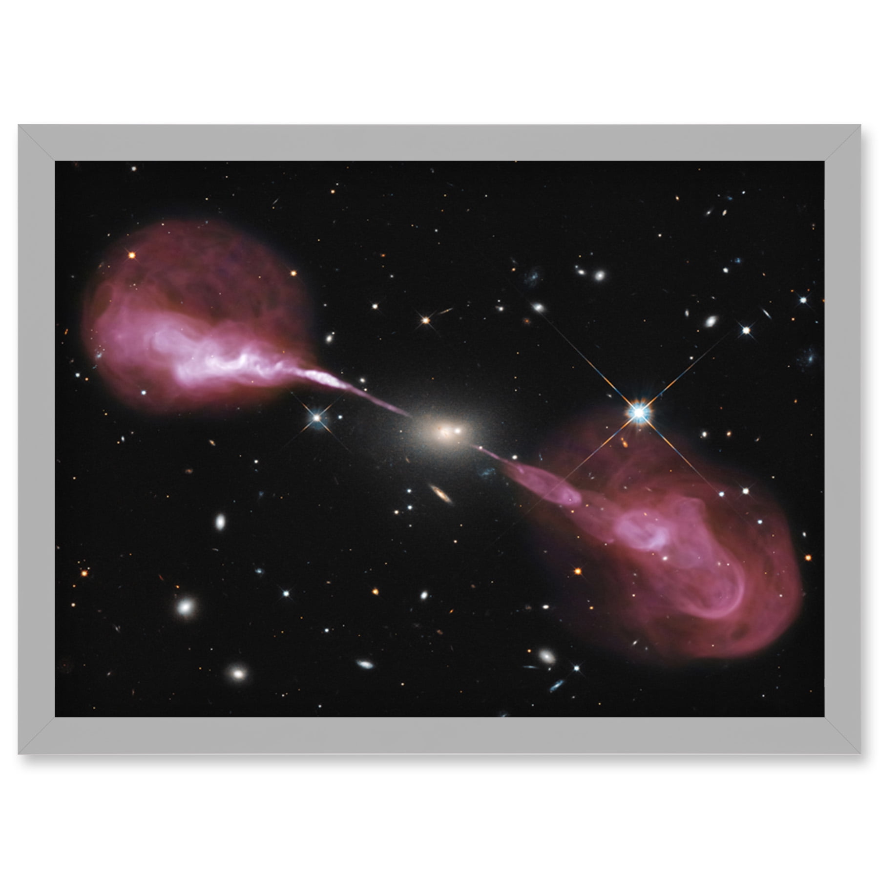 Hubble Space Telescope Image Multiwavelength Radio Galaxy Hercules Jets ...