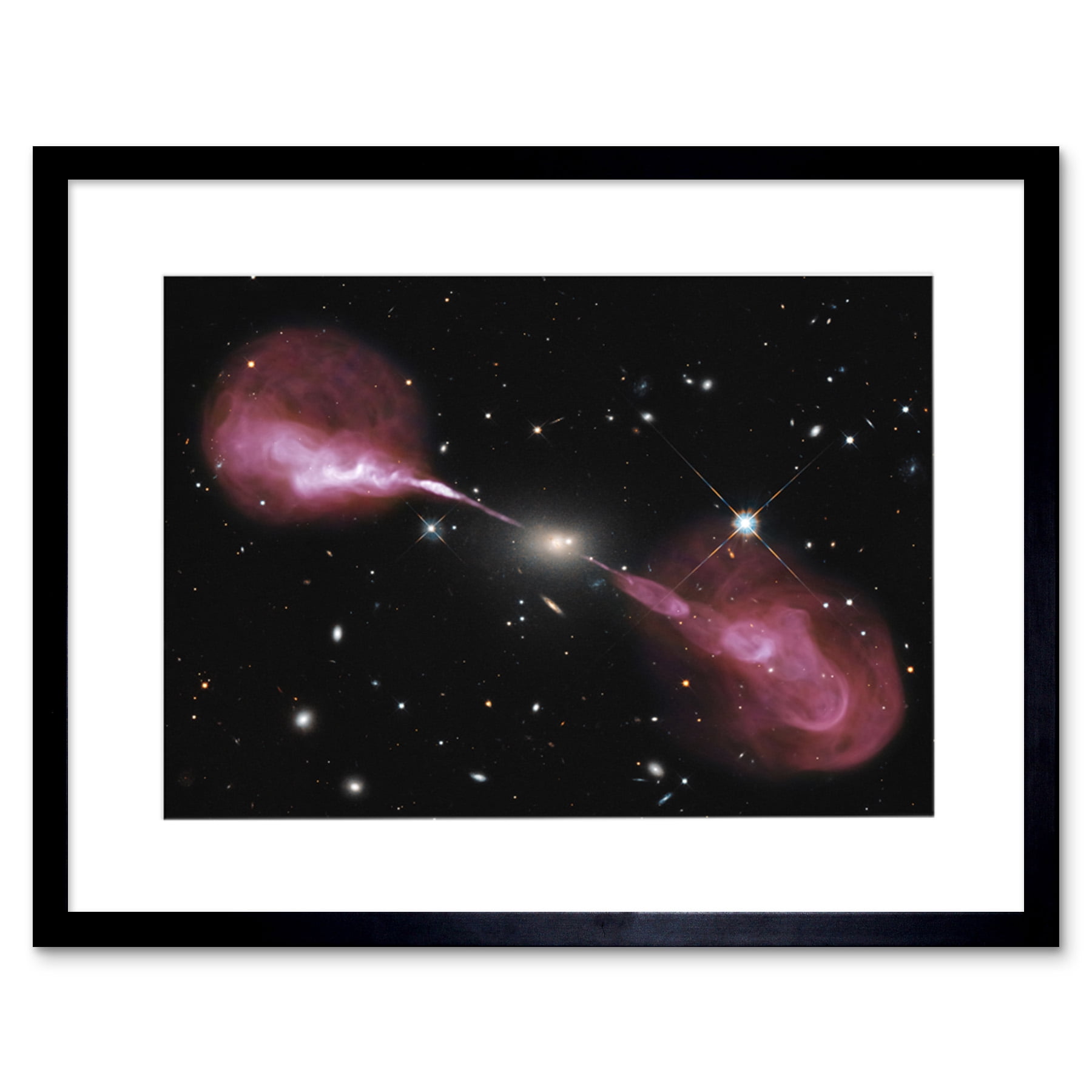 Hubble Space Telescope Image Multiwavelength Radio Galaxy Hercules Jets ...