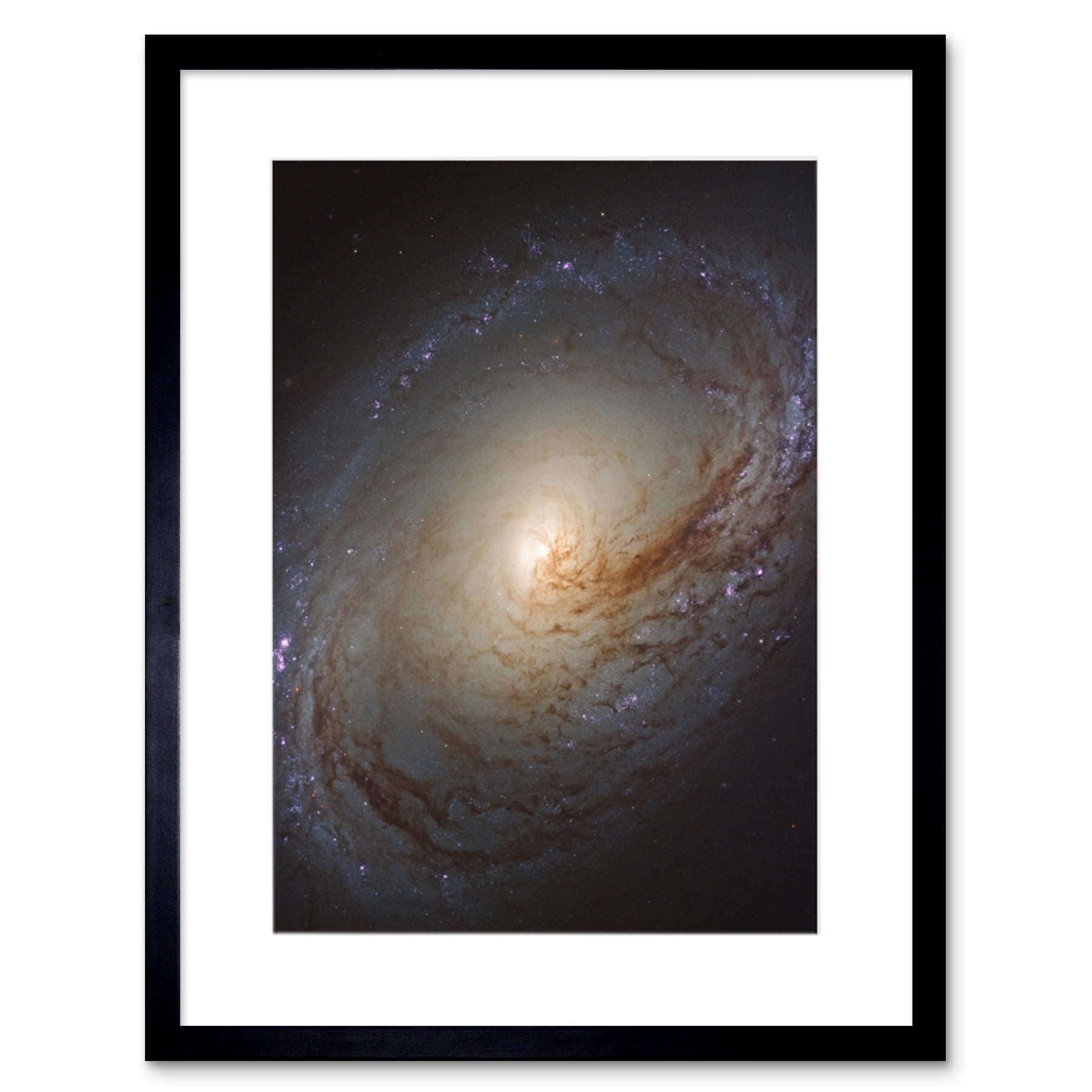 Hubble Space Telescope Image NGC 3368 Orange Blue Galaxy Also Known As Messier 96 Starbirth ...