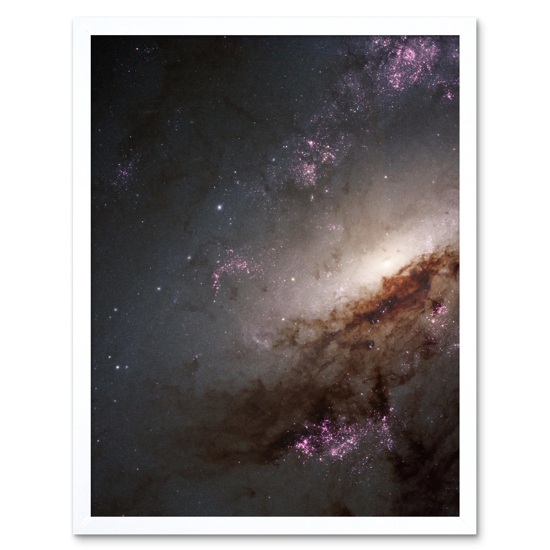 Hubble Space Telescope Image NGC 4258 Messier 106 Orange Purple ...