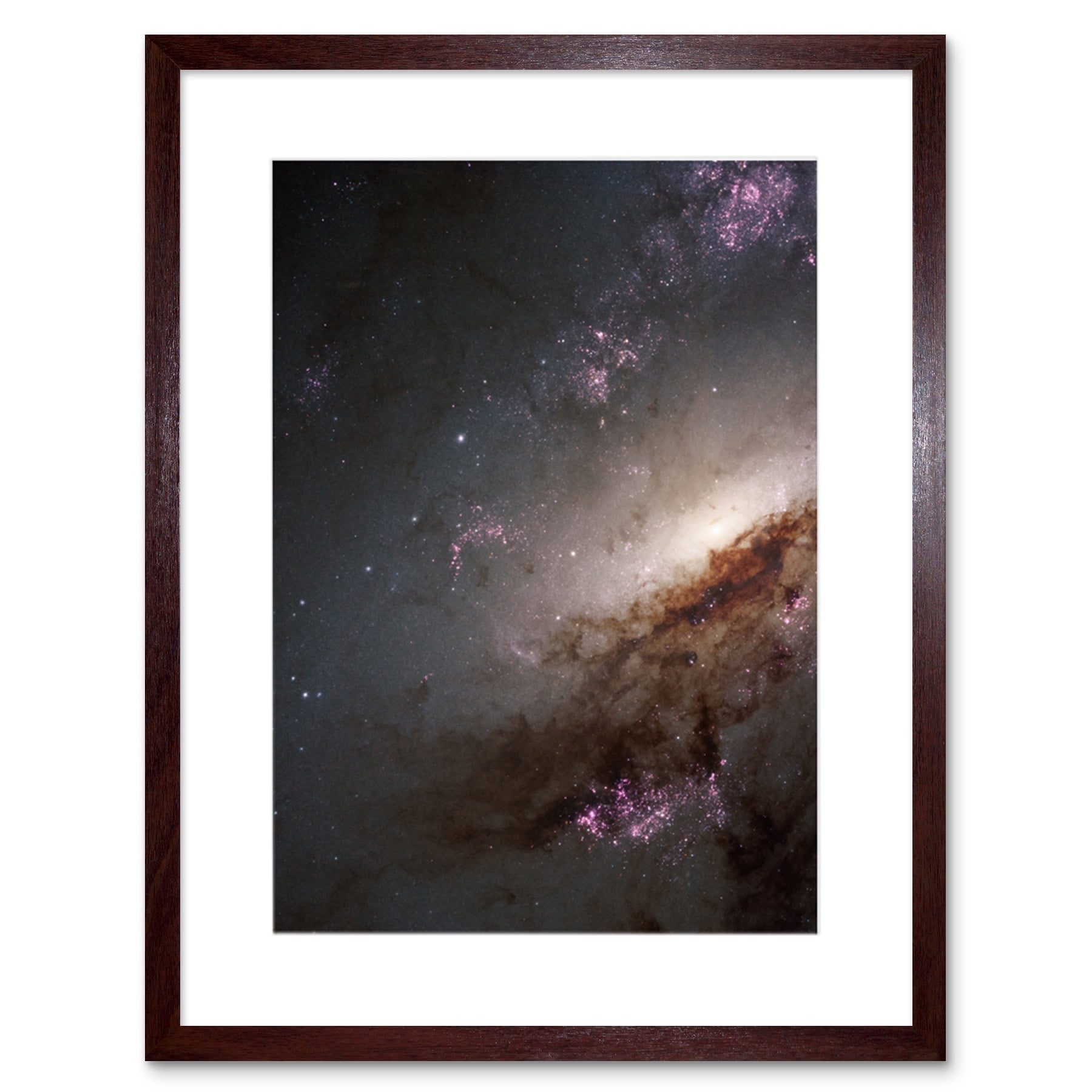 Hubble Space Telescope Image NGC 4258 Messier 106 Orange Purple ...