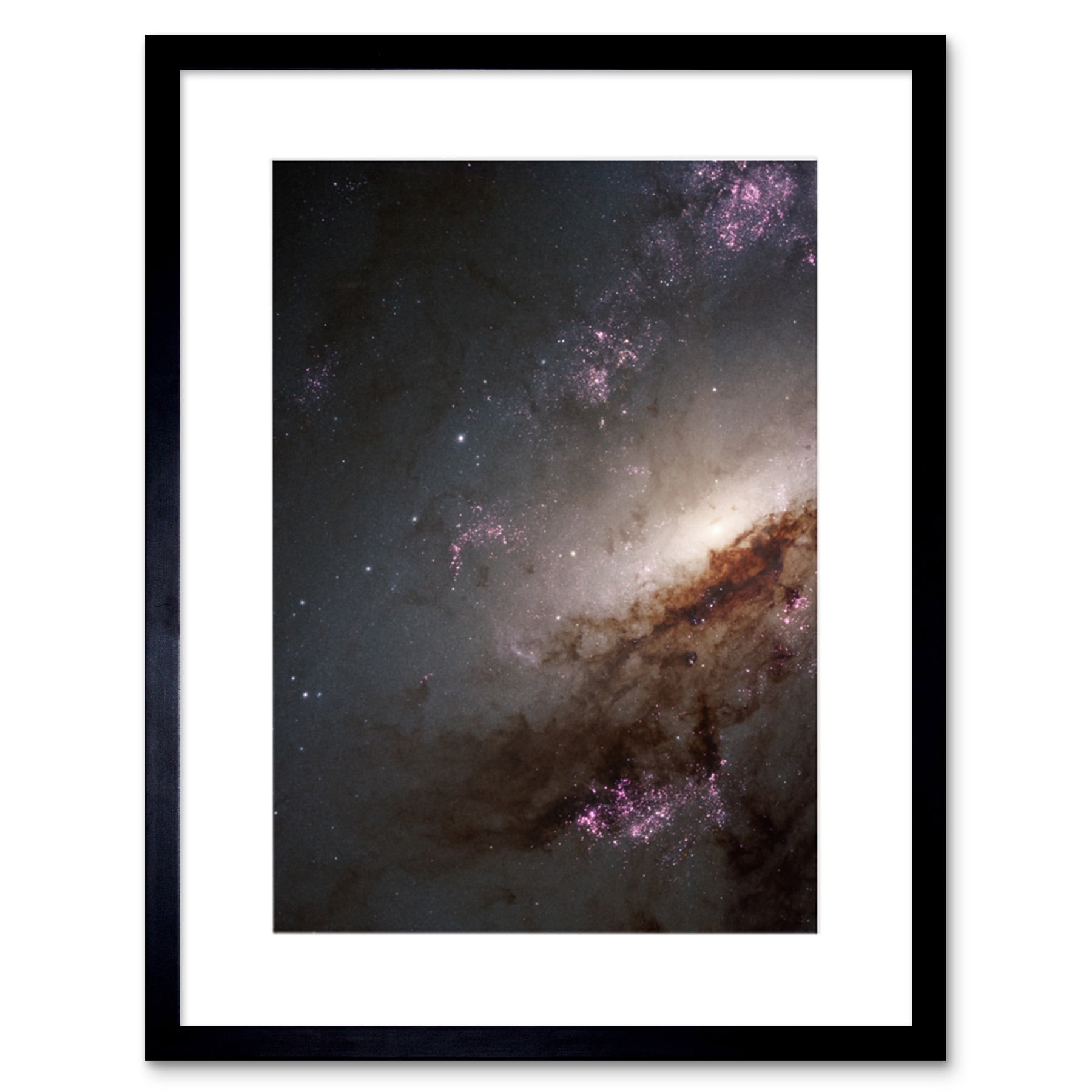 Hubble Space Telescope Image NGC 4258 Messier 106 Orange Purple ...