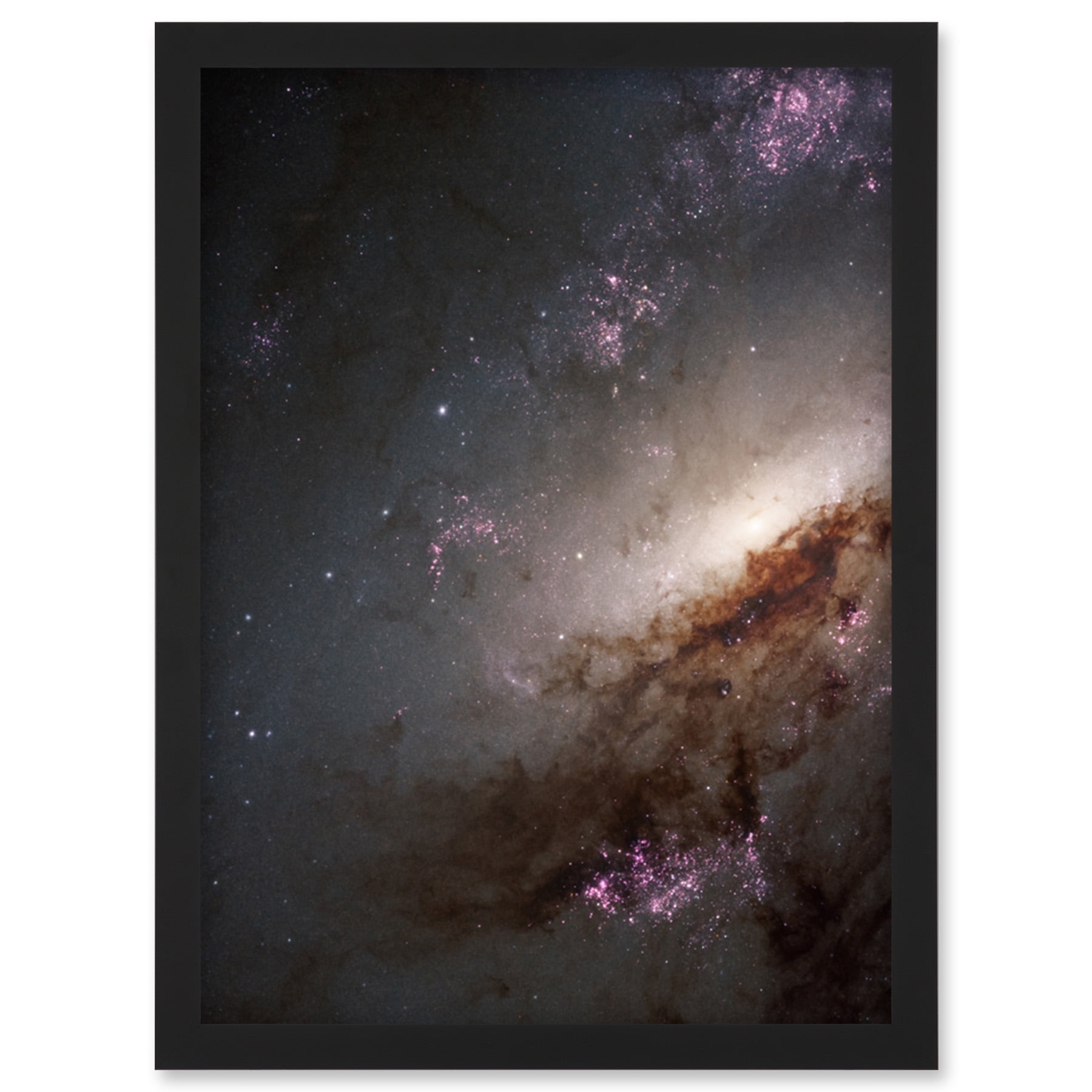 Hubble Space Telescope Image NGC 4258 Messier 106 Orange Purple ...