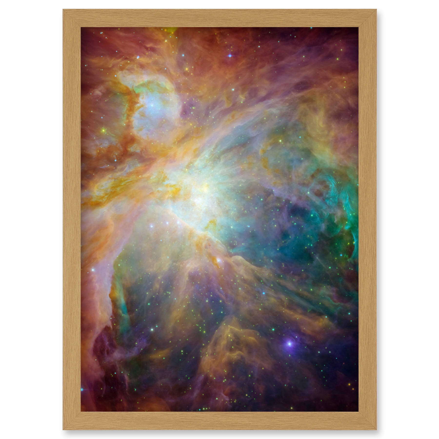 Hubble Space Telescope Image Orion Nebula Spitzer Observatory Colourful ...