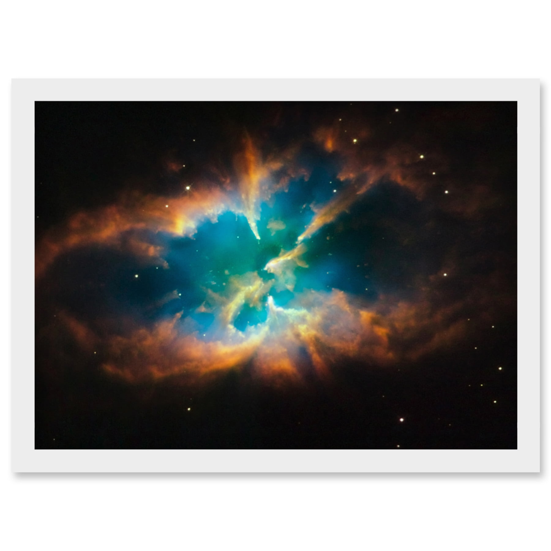 Hubble Space Telescope Image Planetary Nebula NGC 2818 Red Green Blue ...