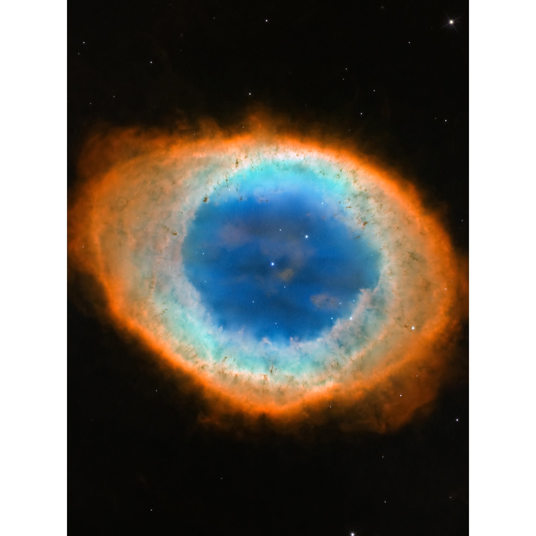 Hubble Space Telescope Image Planetary Nebula Ring Blue Red Dying Star ...
