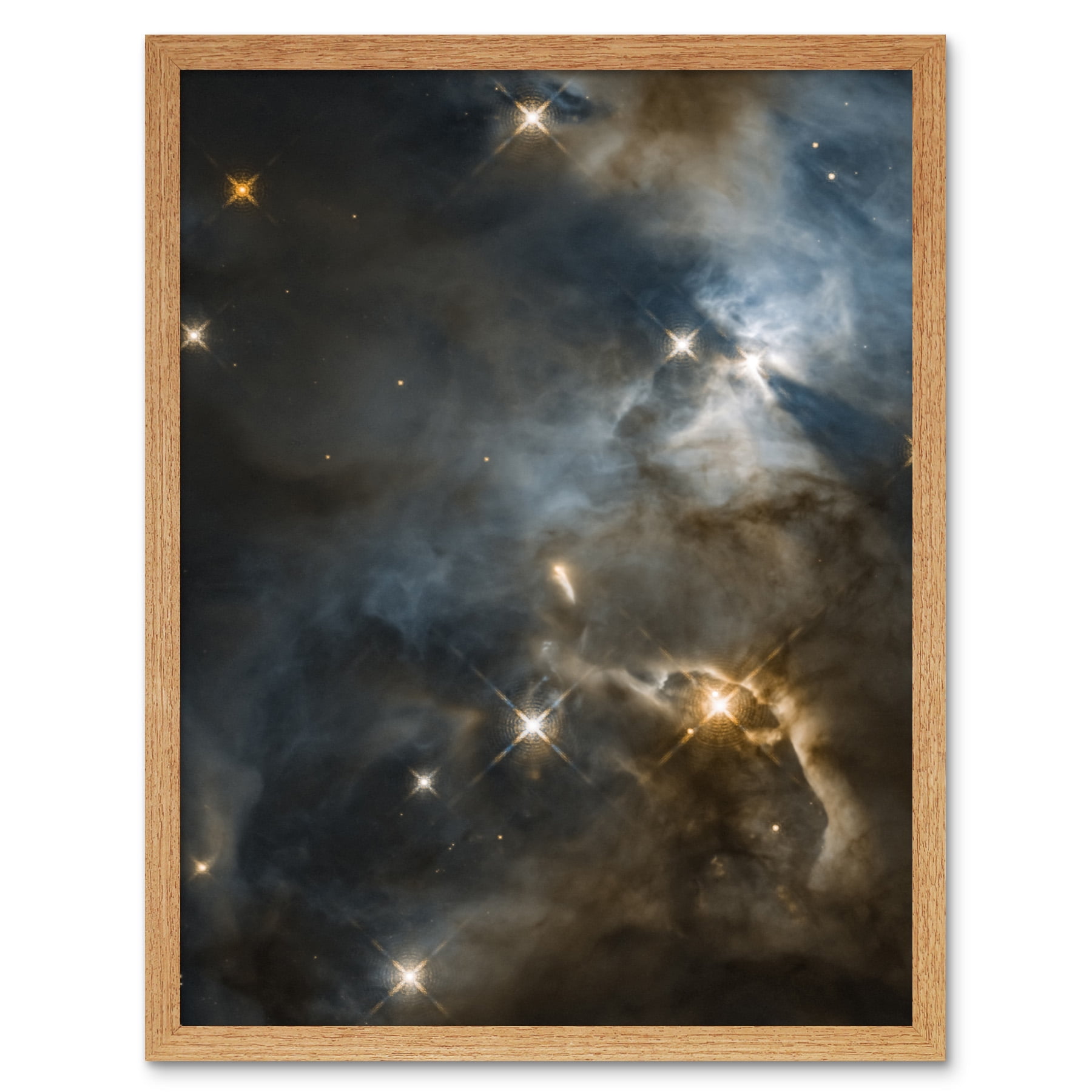 Hubble Space Telescope Image Serpens Nebula HBC 672 Orange Blue Stellar ...