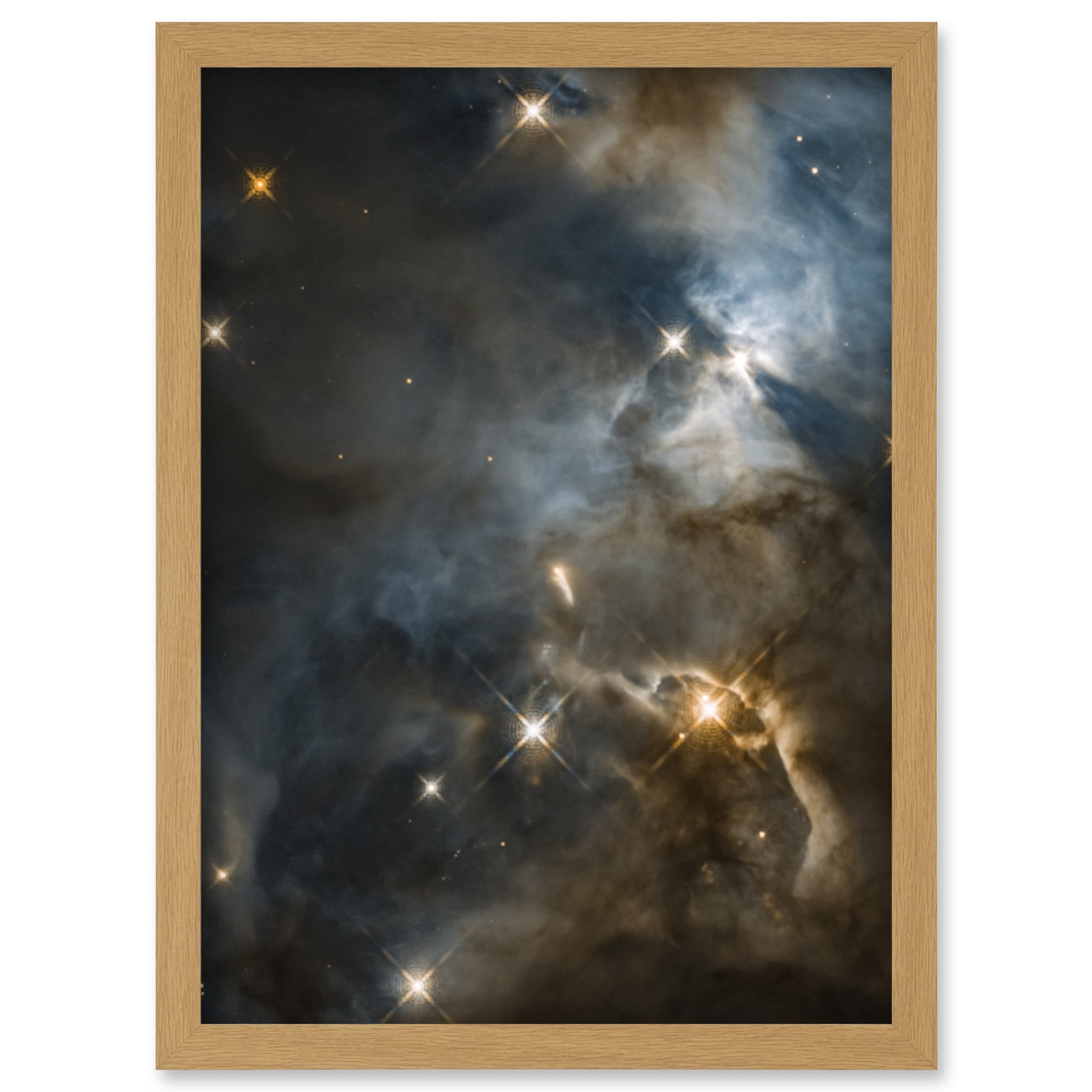 Hubble Space Telescope Image Serpens Nebula HBC 672 Orange Blue Stellar ...