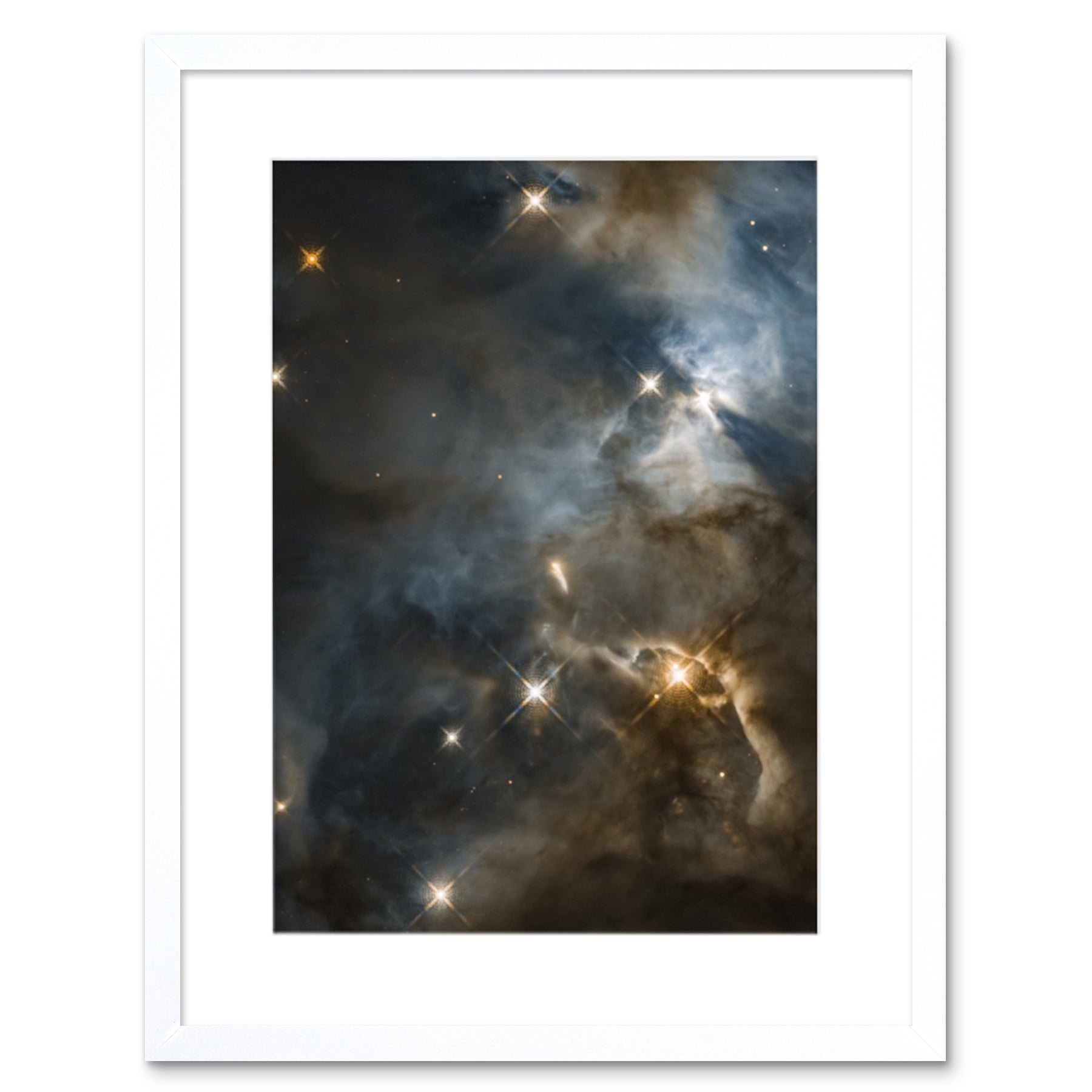 Hubble Space Telescope Image Serpens Nebula HBC 672 Orange Blue Stellar ...