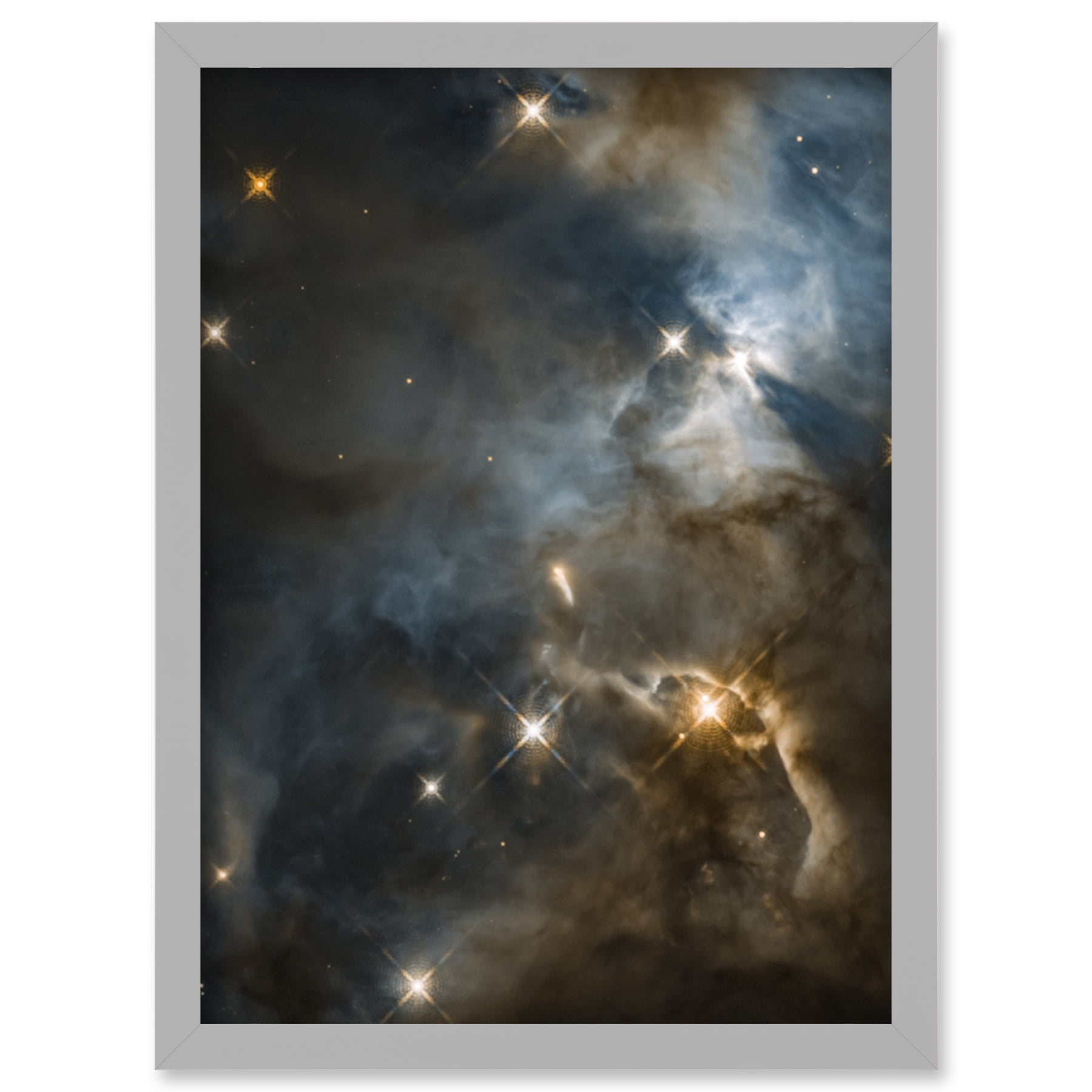 Hubble Space Telescope Image Serpens Nebula HBC 672 Orange Blue Stellar ...