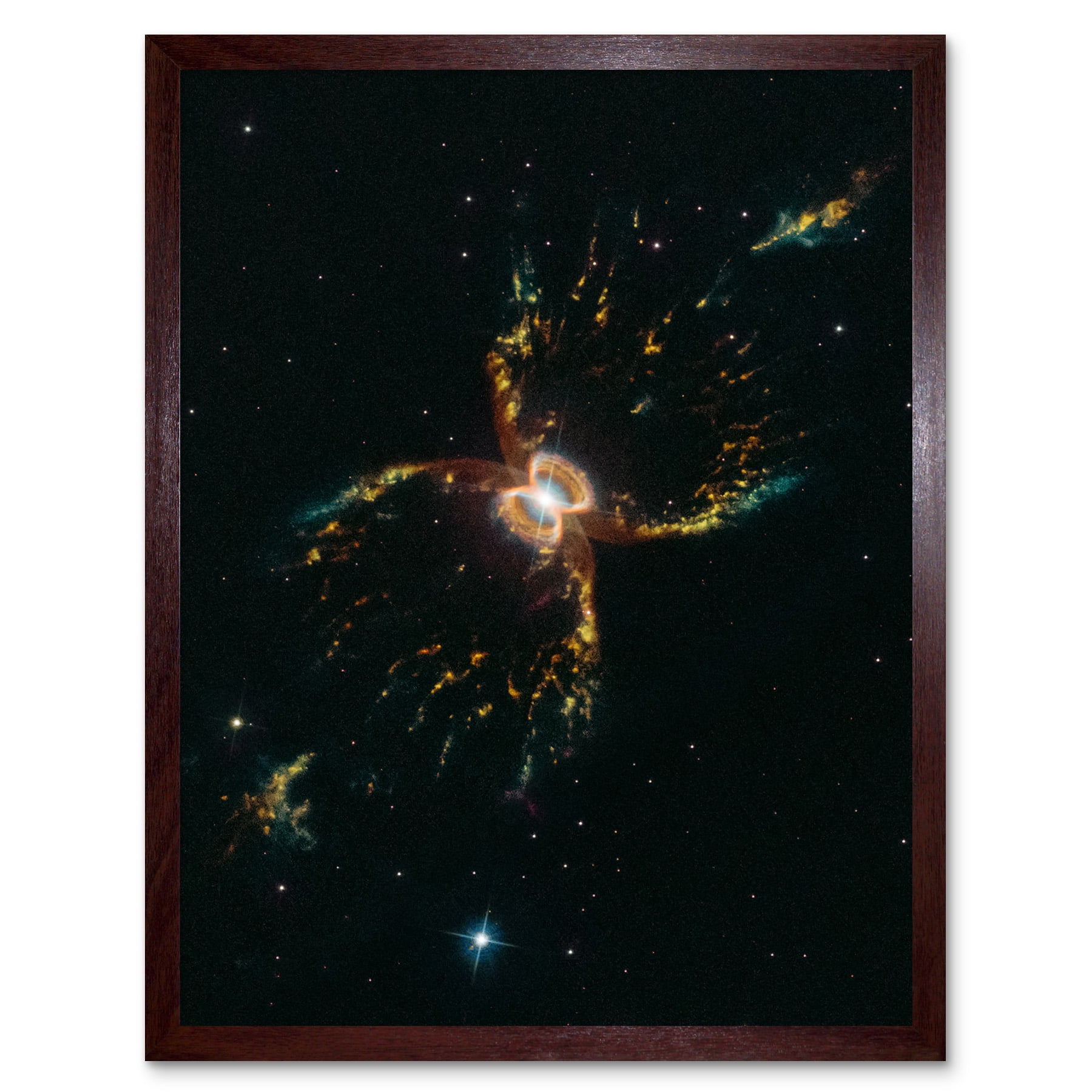 Hubble Space Telescope Image Southern Crab Nebula Hen 2-104 Red Yellow ...