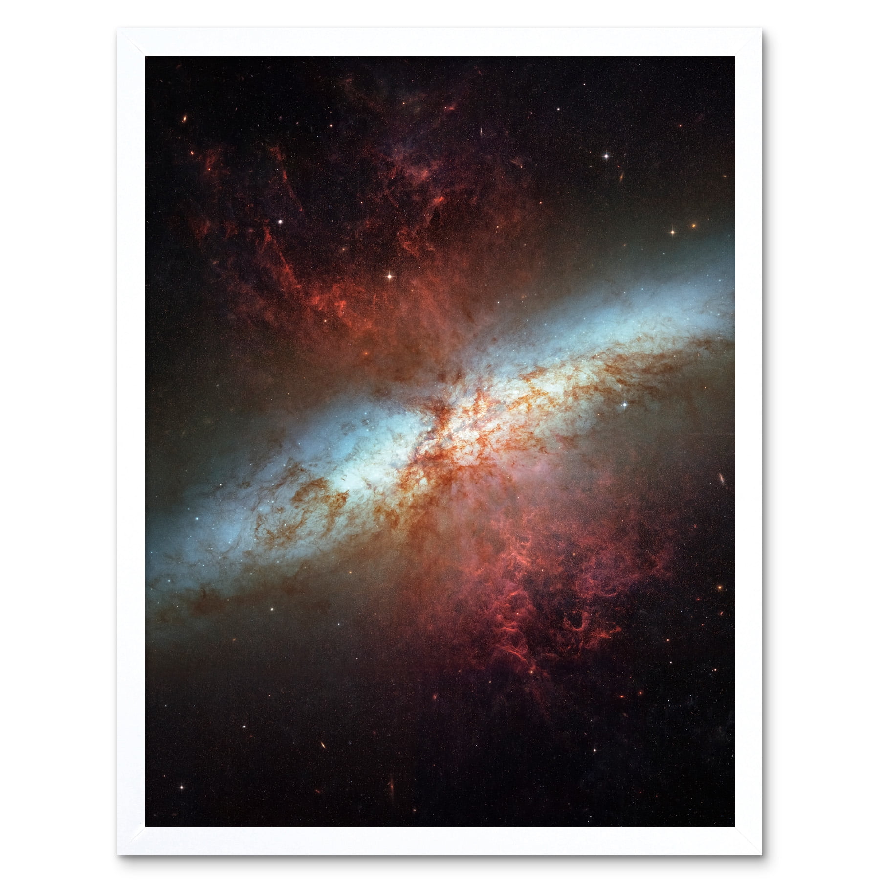 Hubble Space Telescope Image Starburst Galaxy M82 Happy Sweet Sixteen Celebration Messier 82 ...