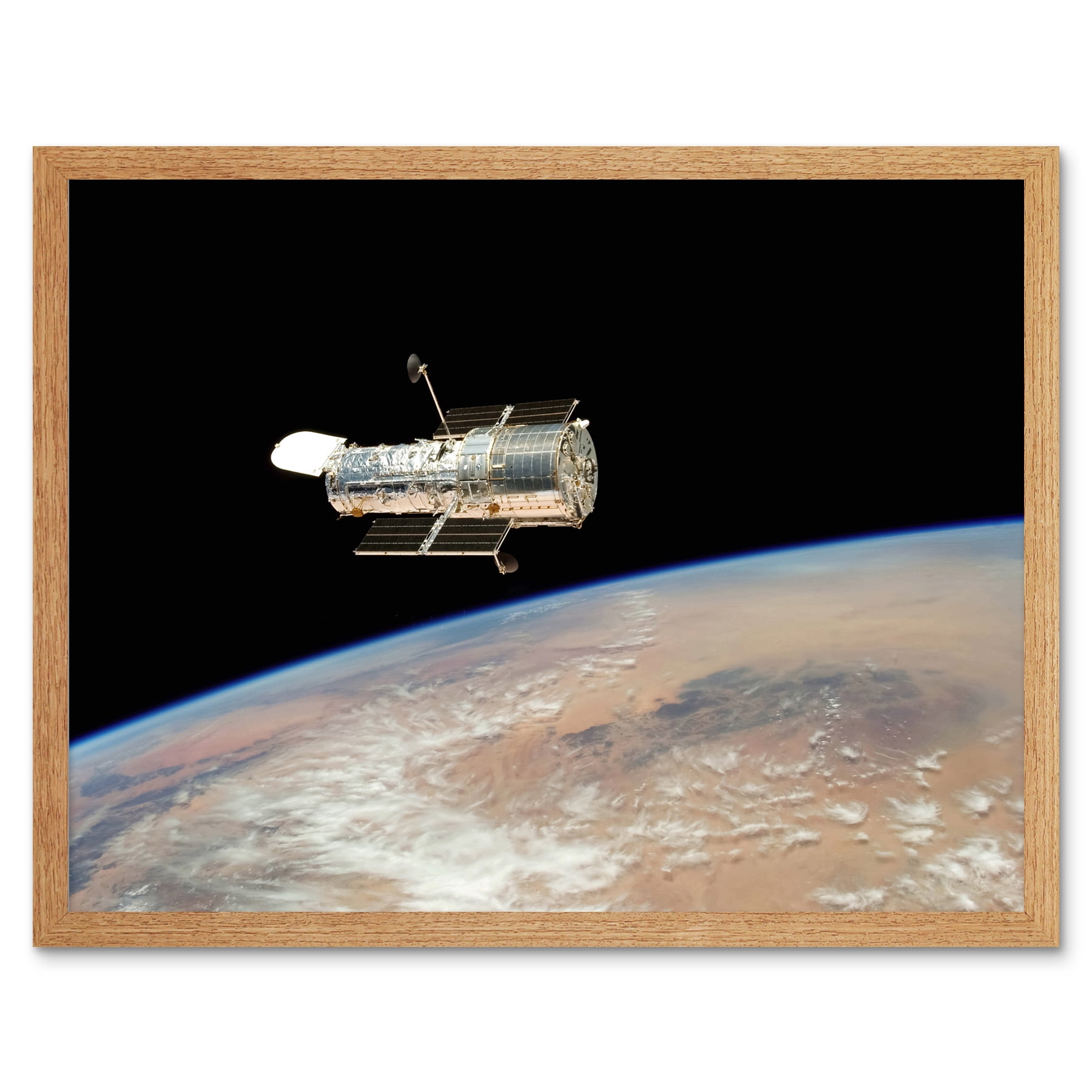 Hubble Space Telescope Image The Hubble's Final Release Over Earth By ...