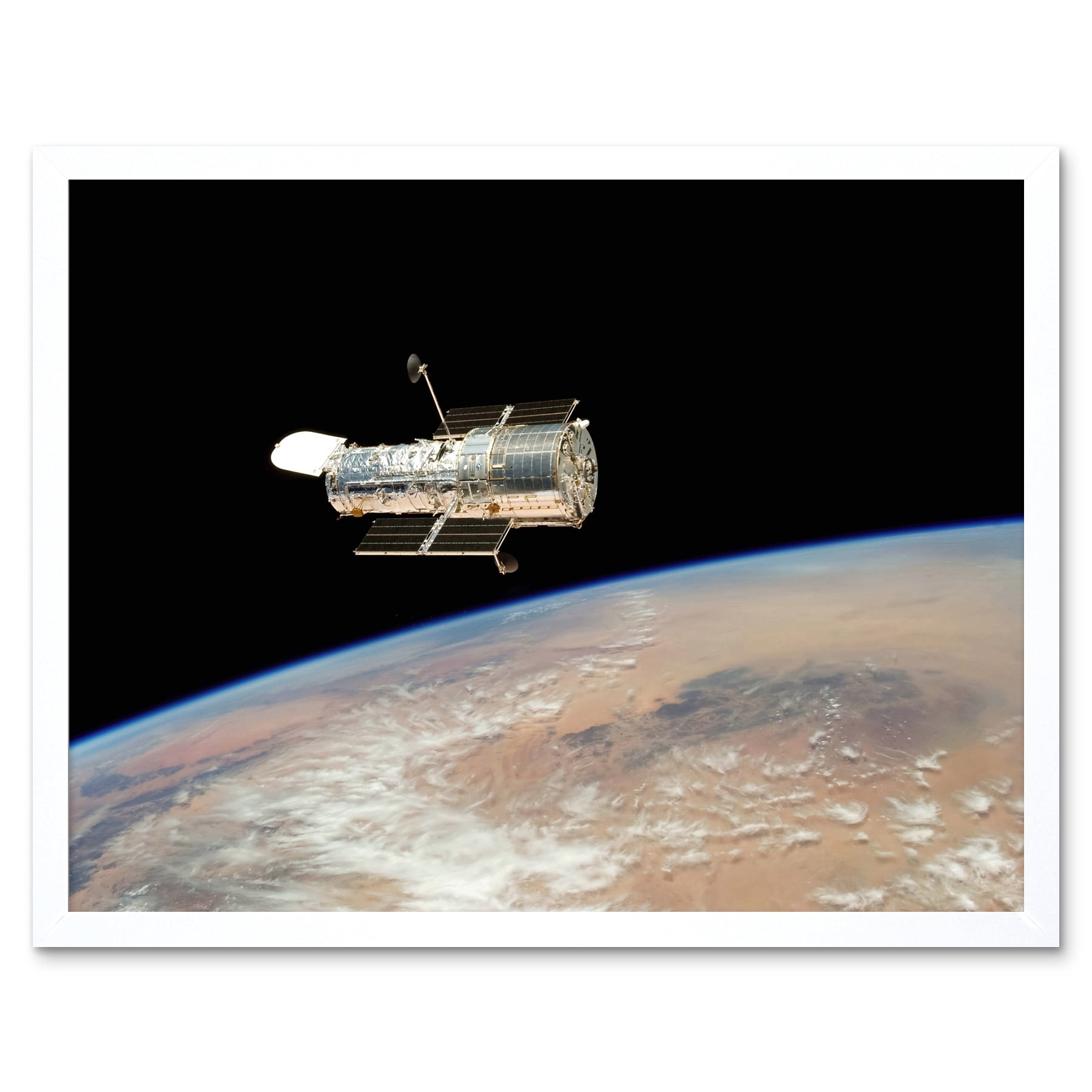 Hubble Space Telescope Image The Hubble's Final Release Over Earth By ...