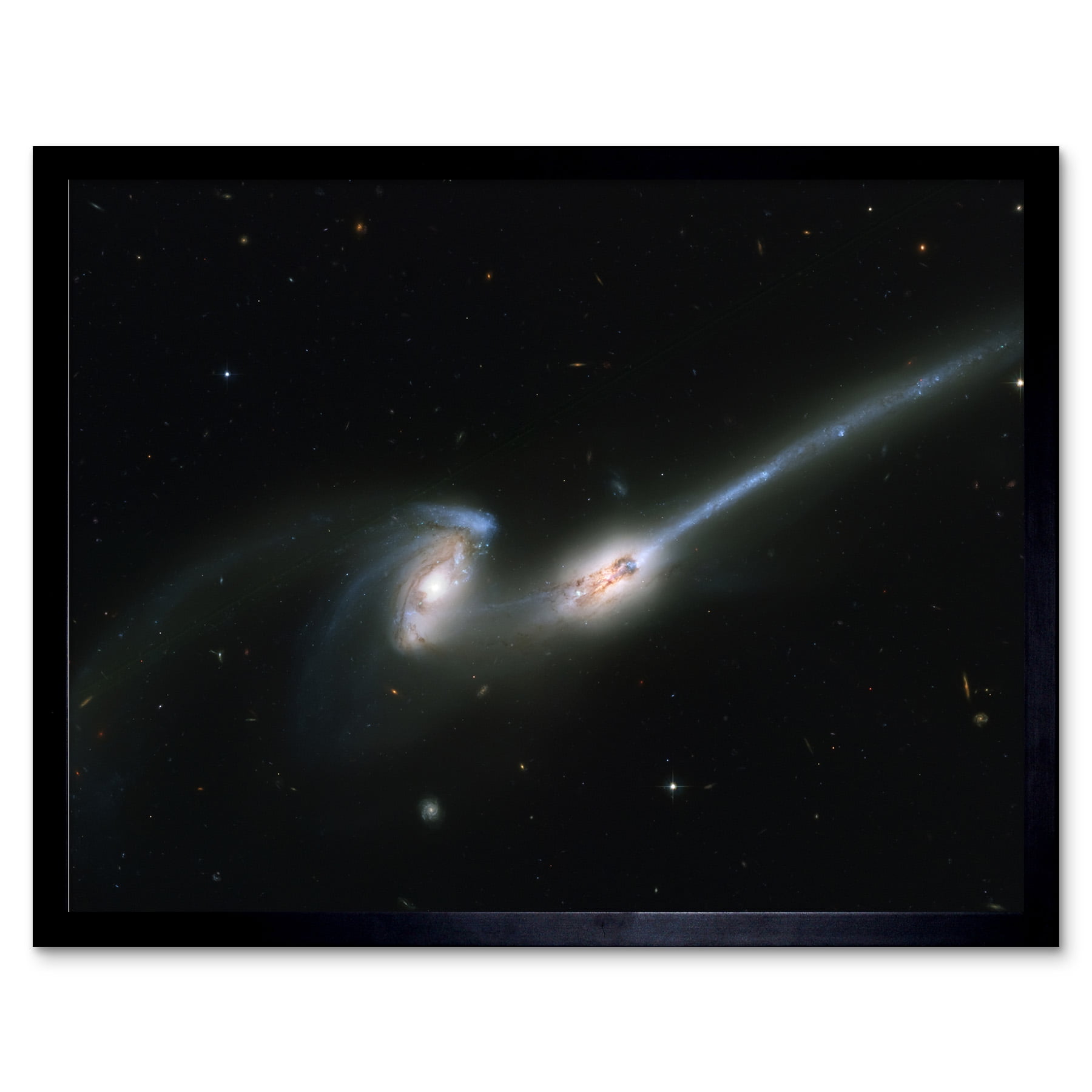 Hubble Space Telescope Image The Mice NGC 4676 Stunning Collision ...